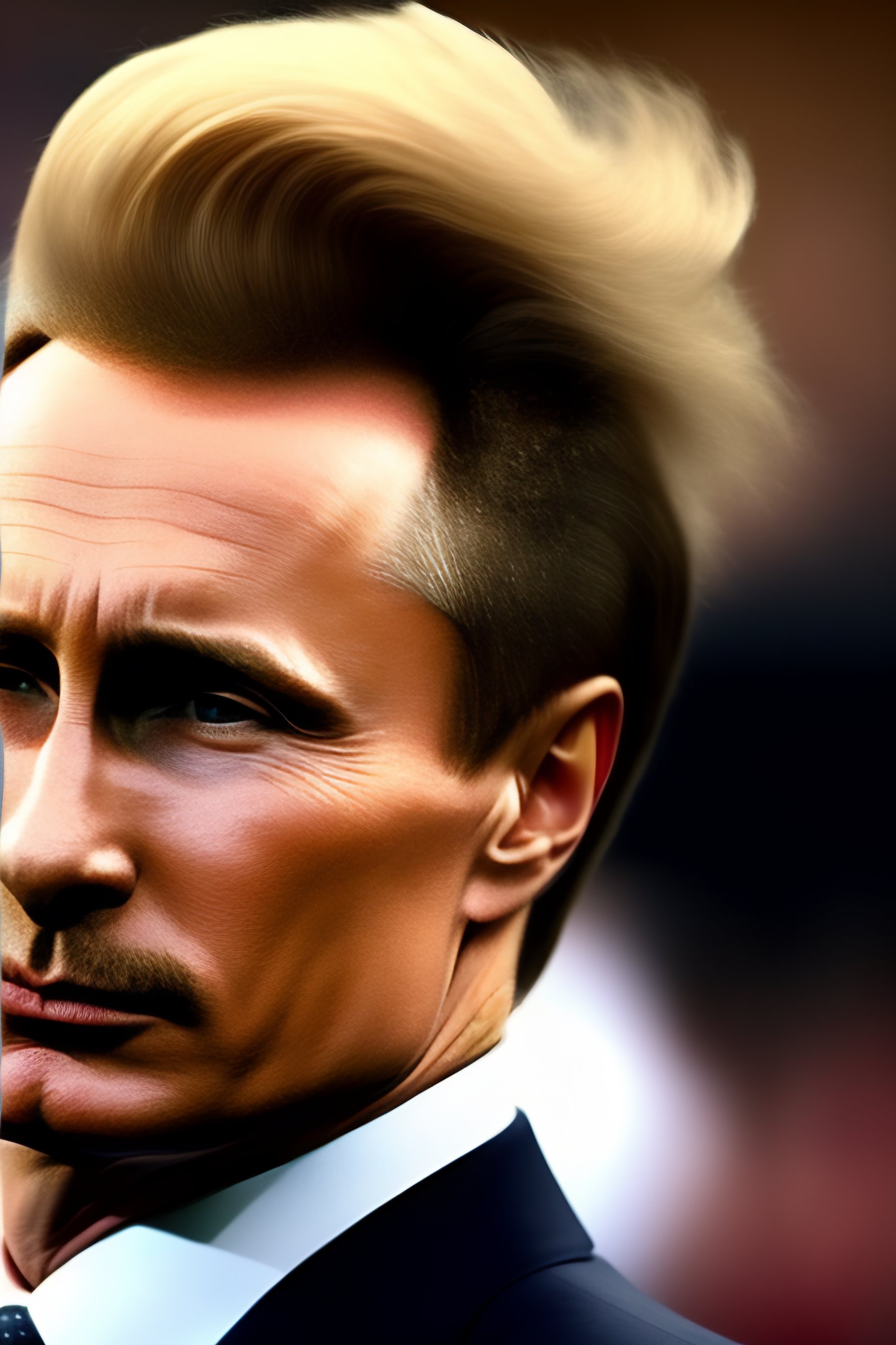 Lexica - Putin with Donald Trump hair