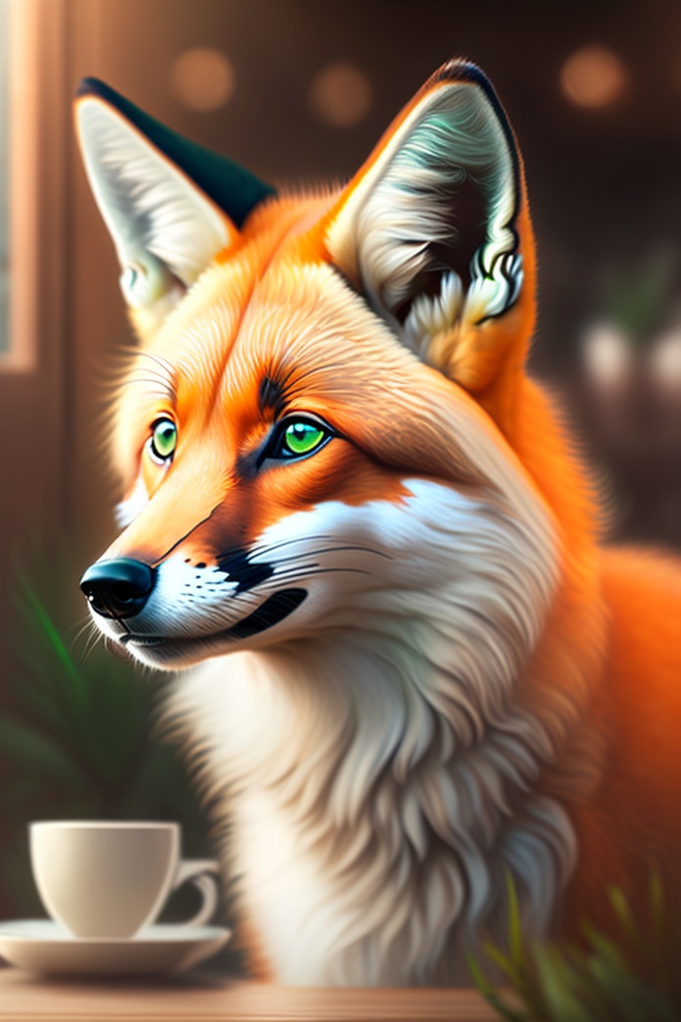 Red Fox Green Eyes
