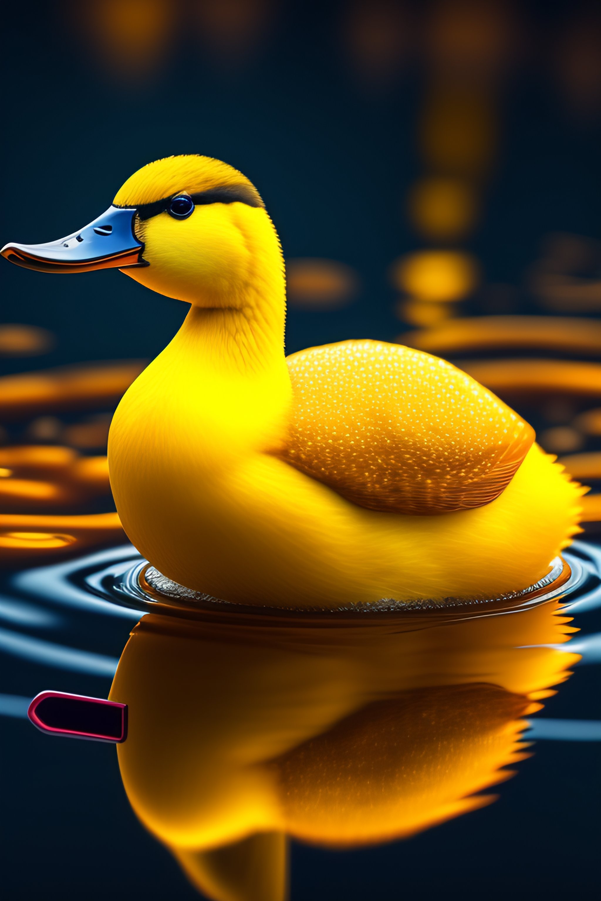 Lexica - A bunch of yellow ducks with a captain hat with a diamond logo ...