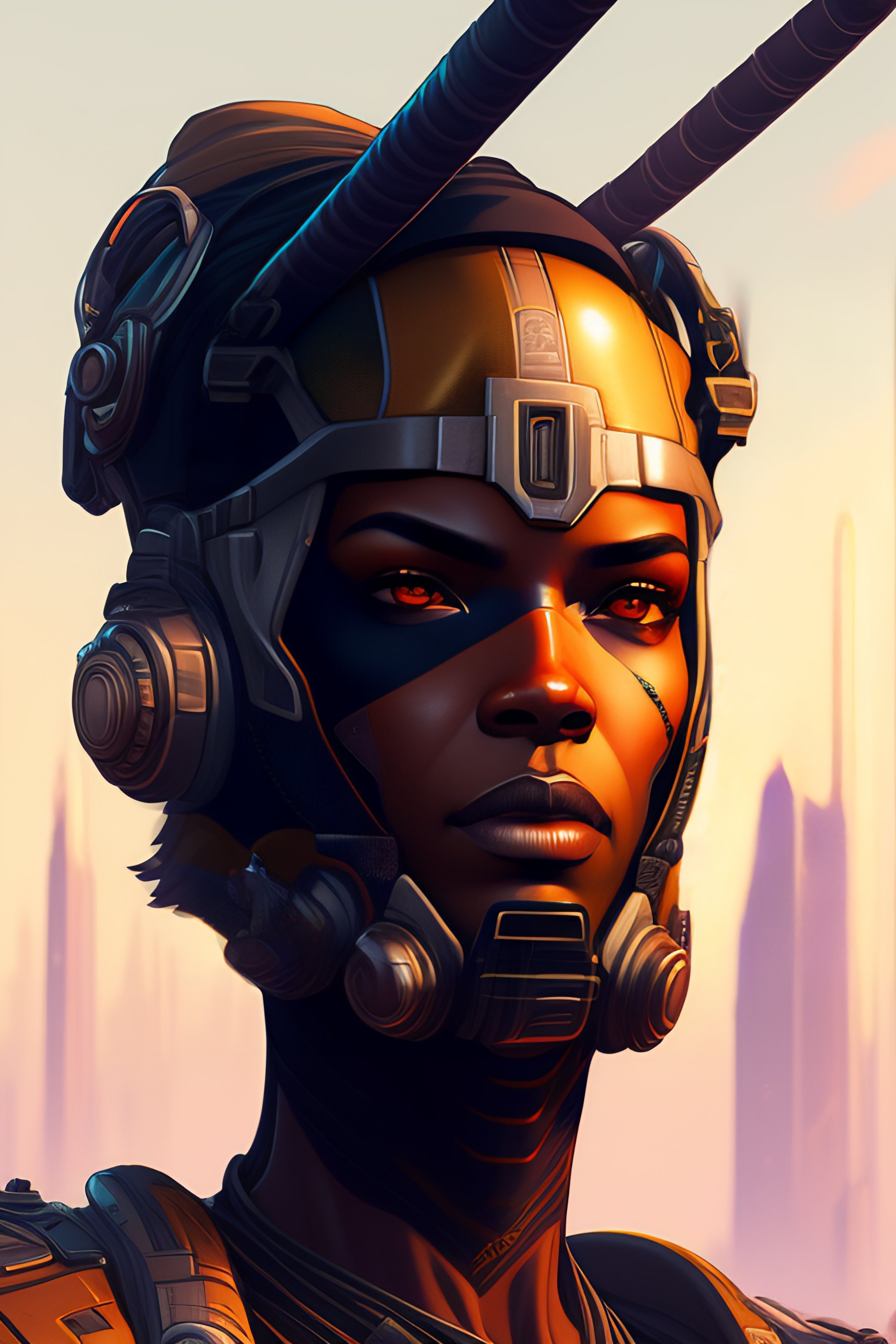 Lexica - A study of cell shaded portrait of james cameron cyborg as ...