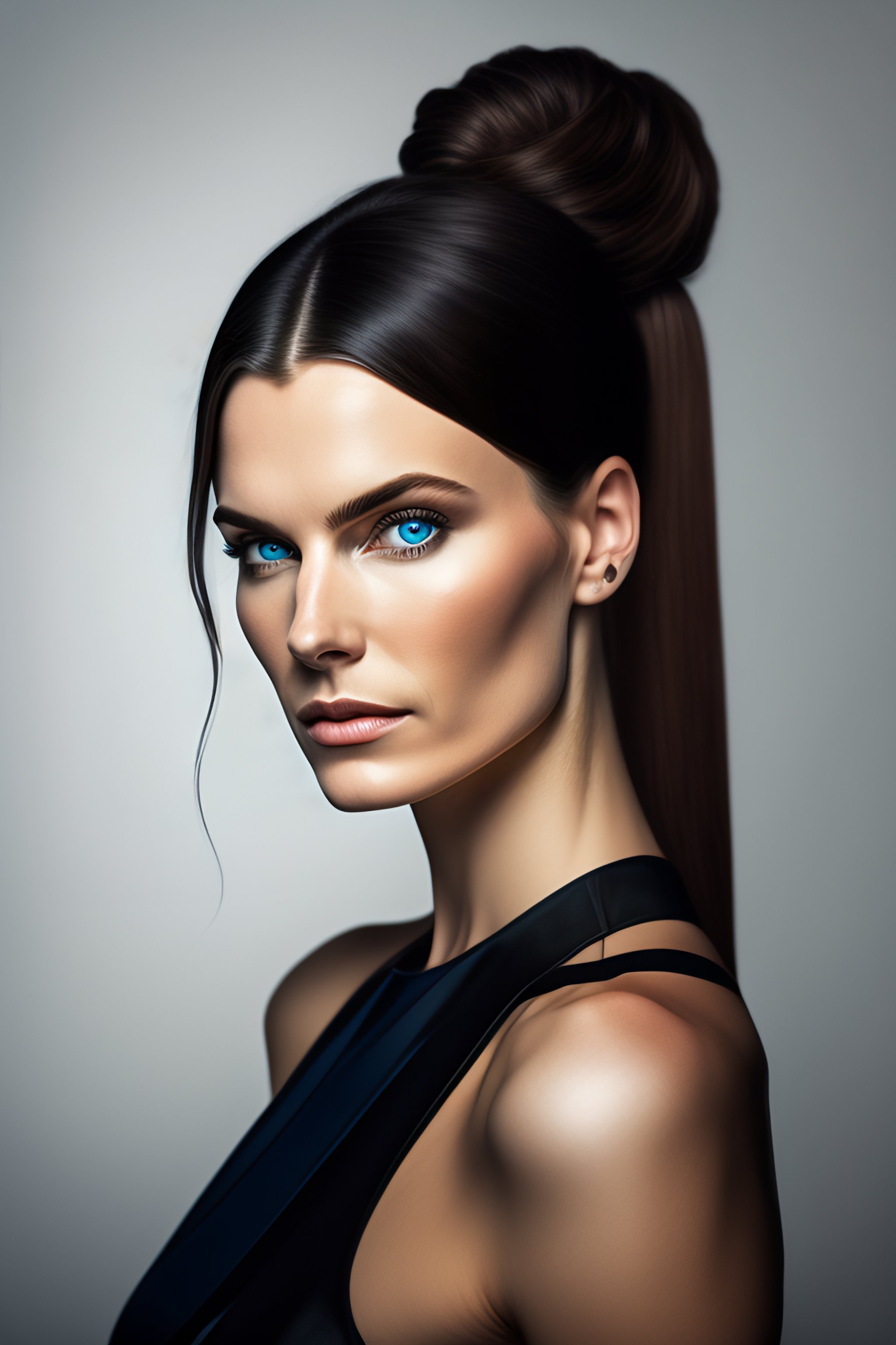 Serious Woman Ponytail: Elevated Style with Sophisticated Edge