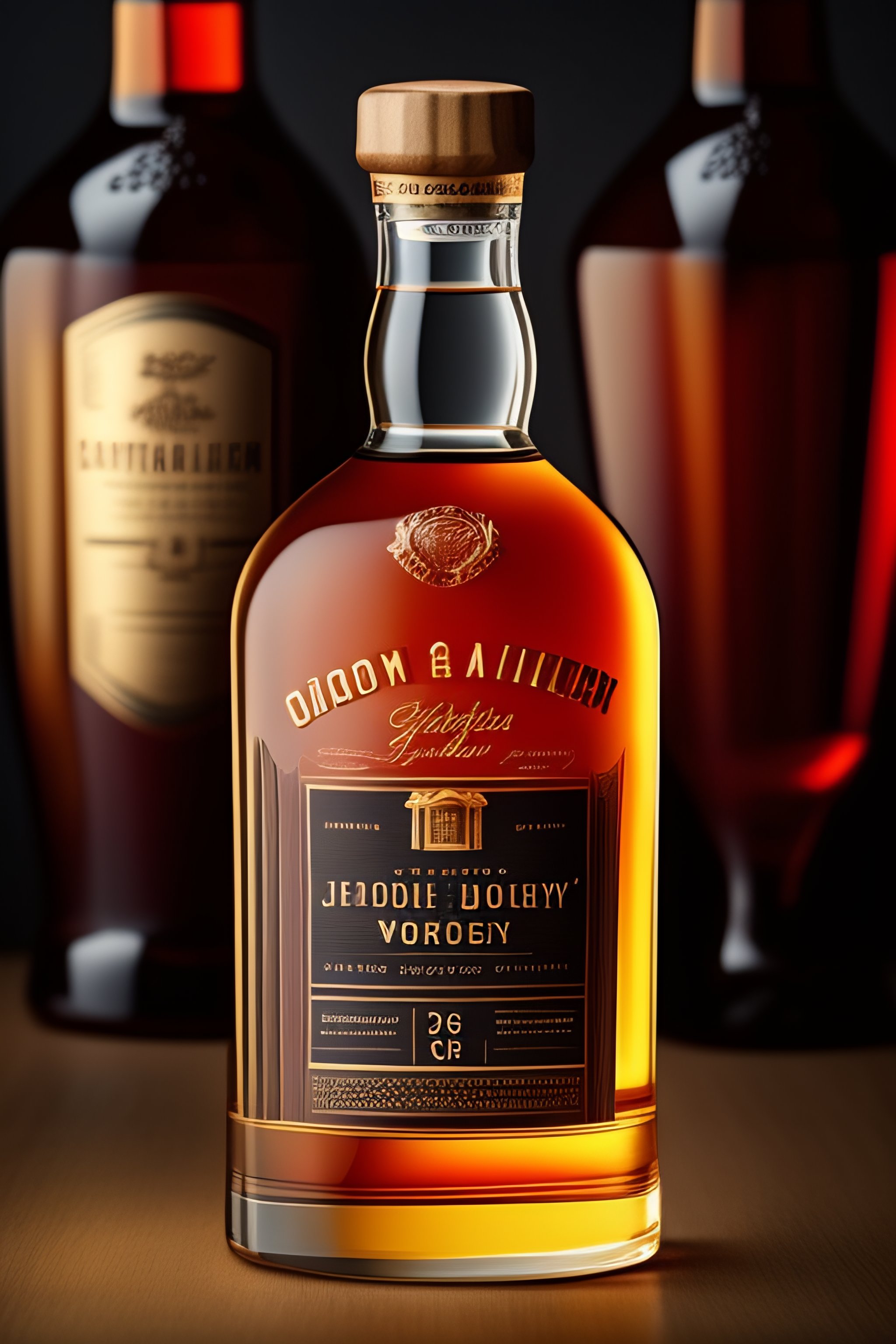 Lexica - American bourbon whiskey label design