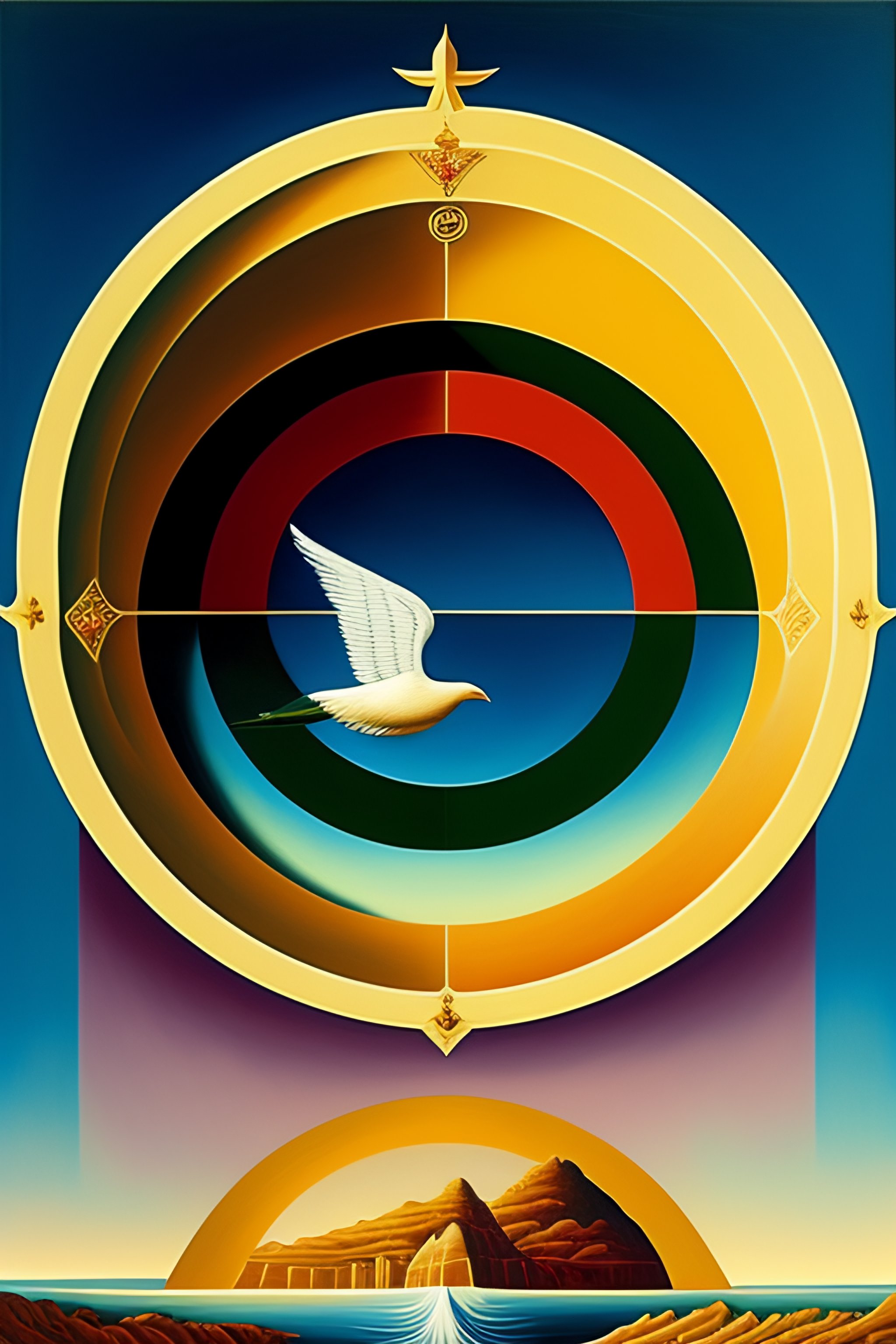 Lexica - In the corners of the Wheel of Fortune card are four winged ...