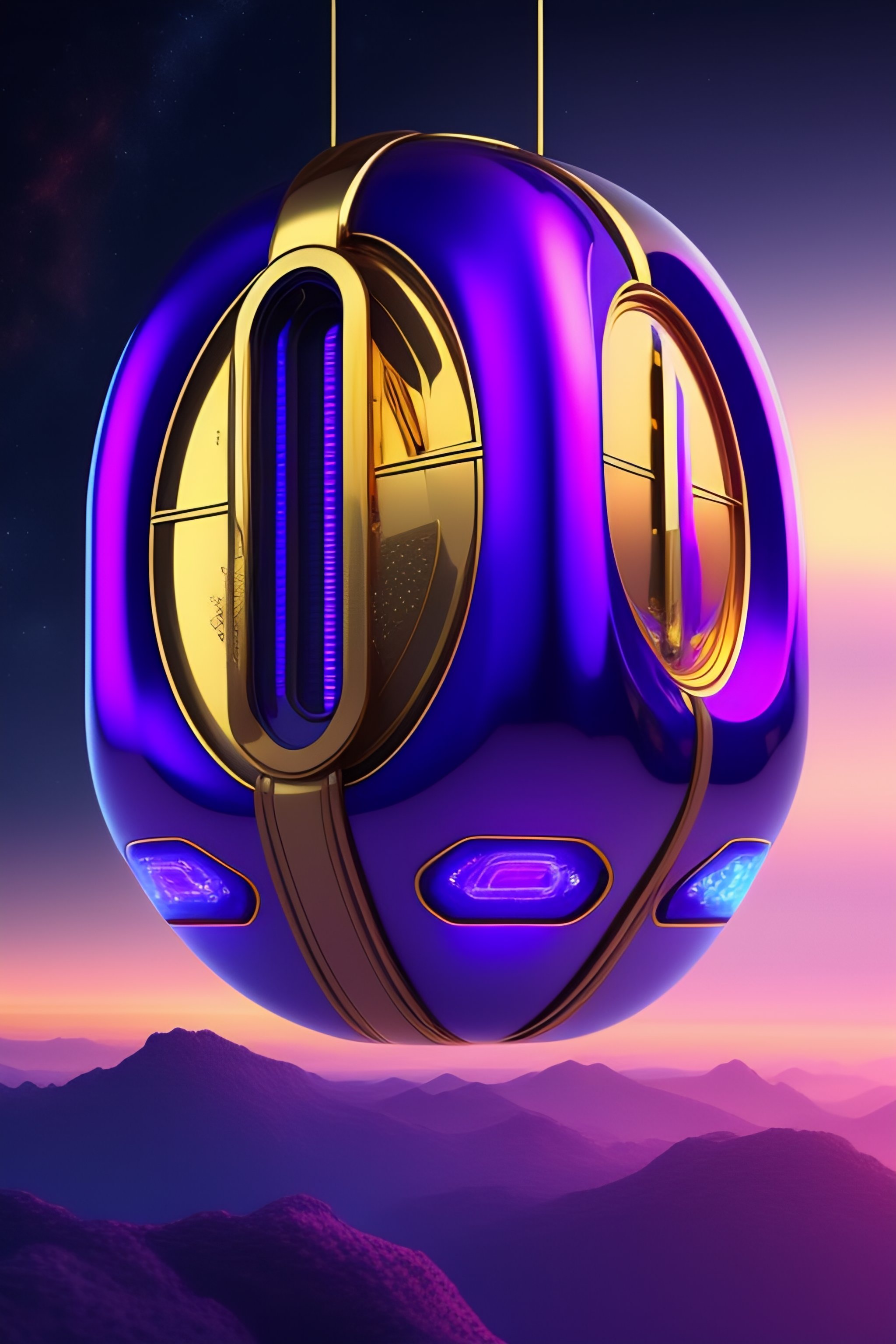 Lexica - Future travel pods engraved on it with futuristic cyber punk ...