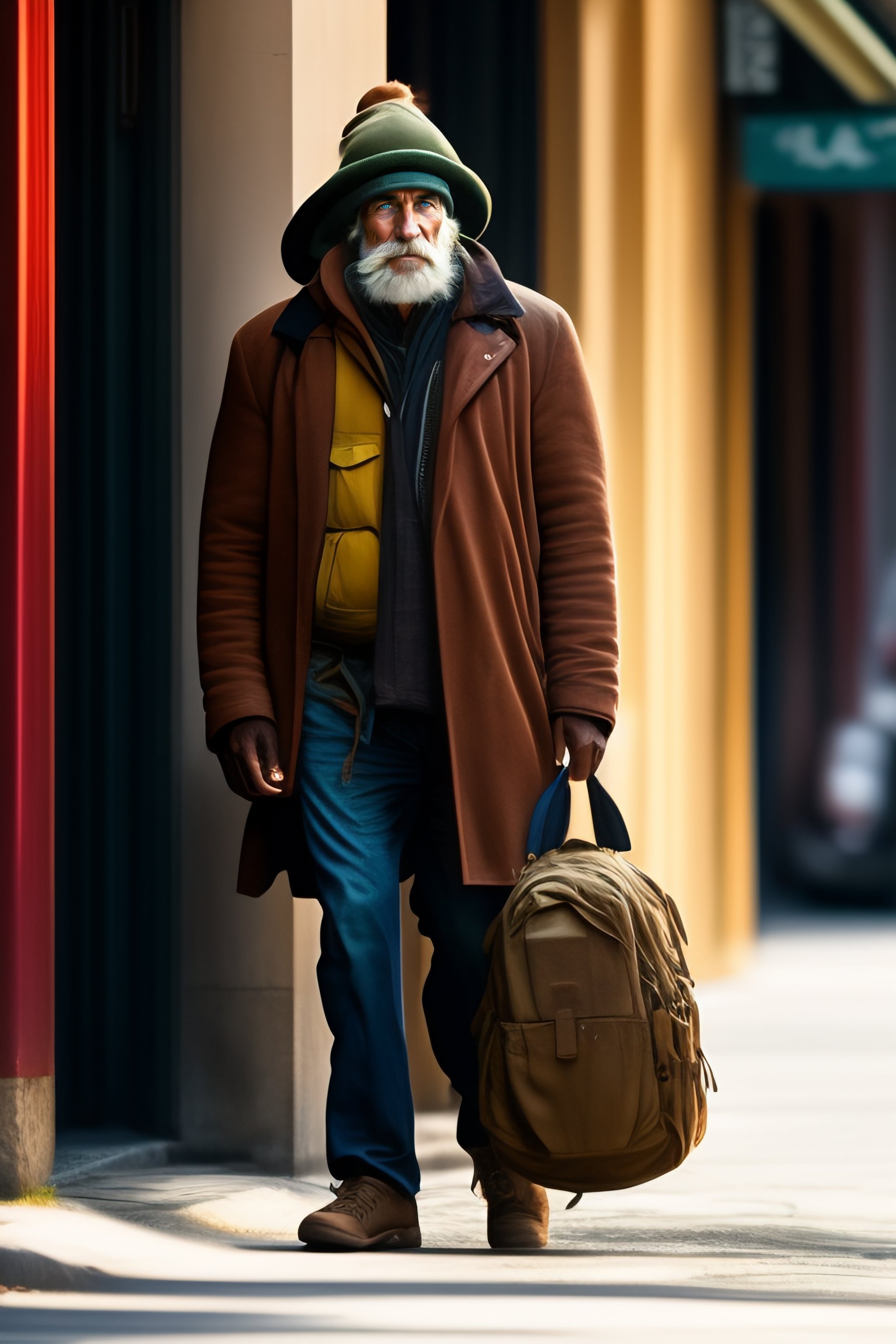 Lexica - A homeless Man With Muscles