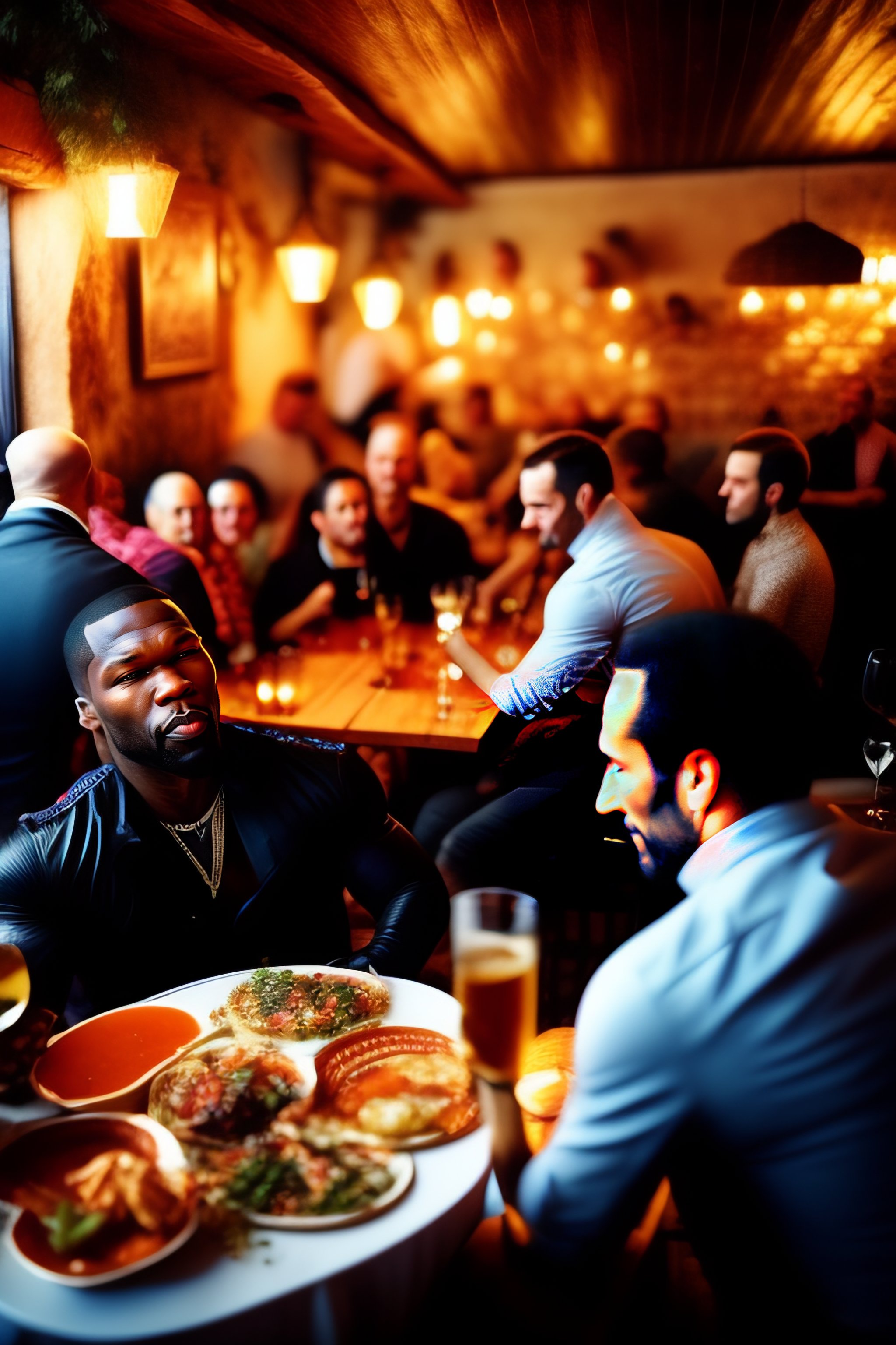 Lexica - 50 cent in a balkan type restaurant mehana, eating slanina and ...