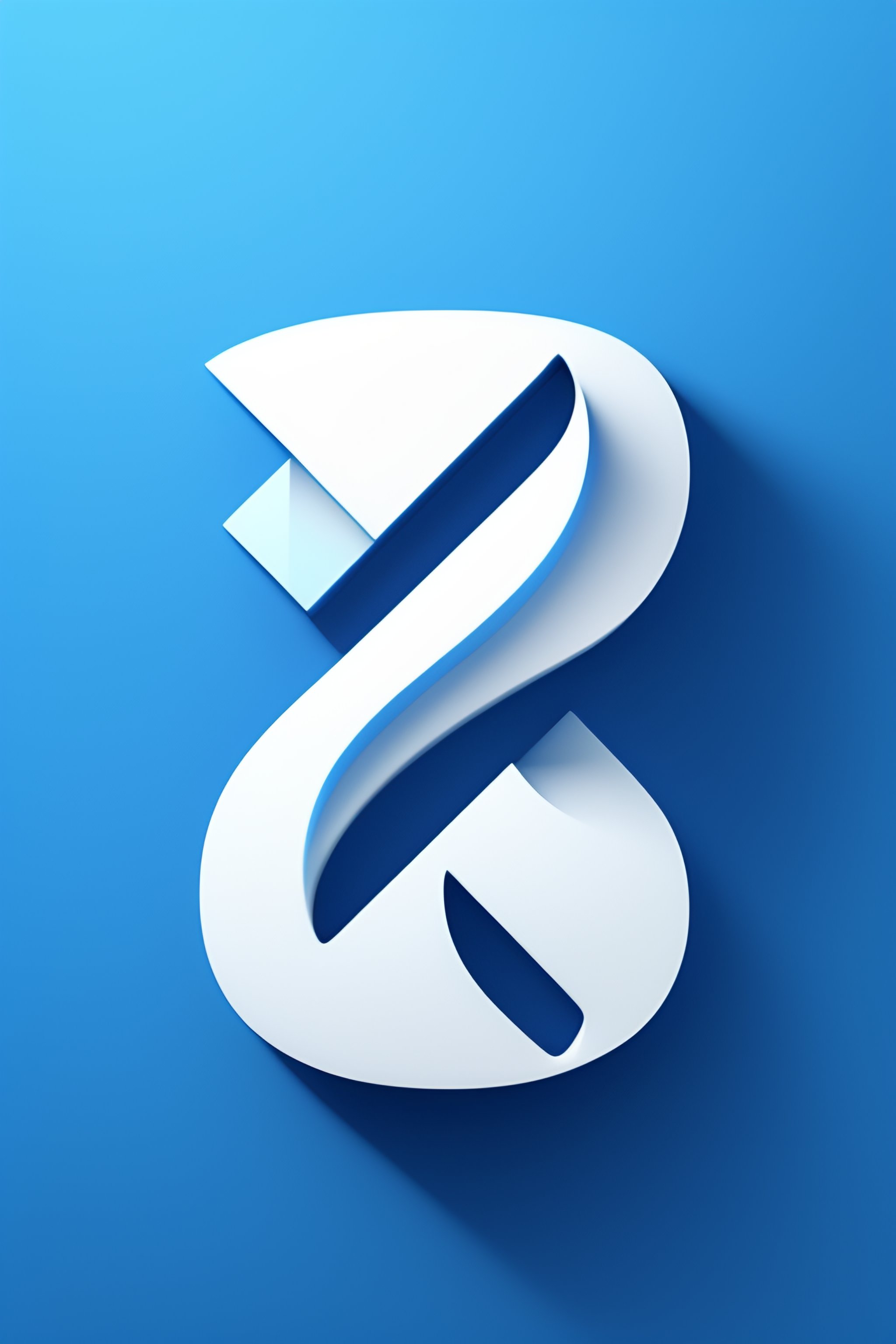 Lexica - A blue background with a white symbol in the middle, a ...