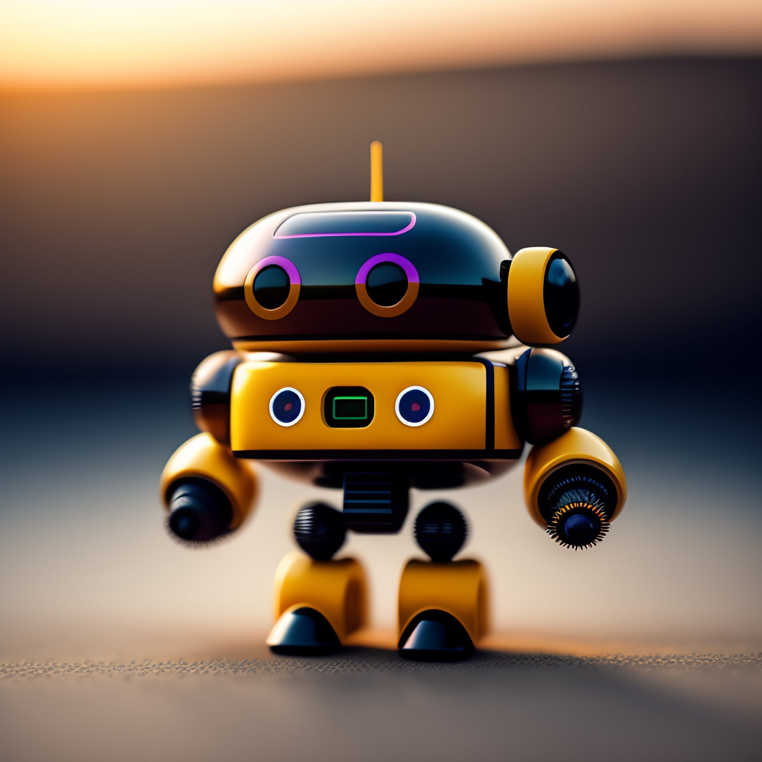 Lexica - Mini robot that help sending data, no background