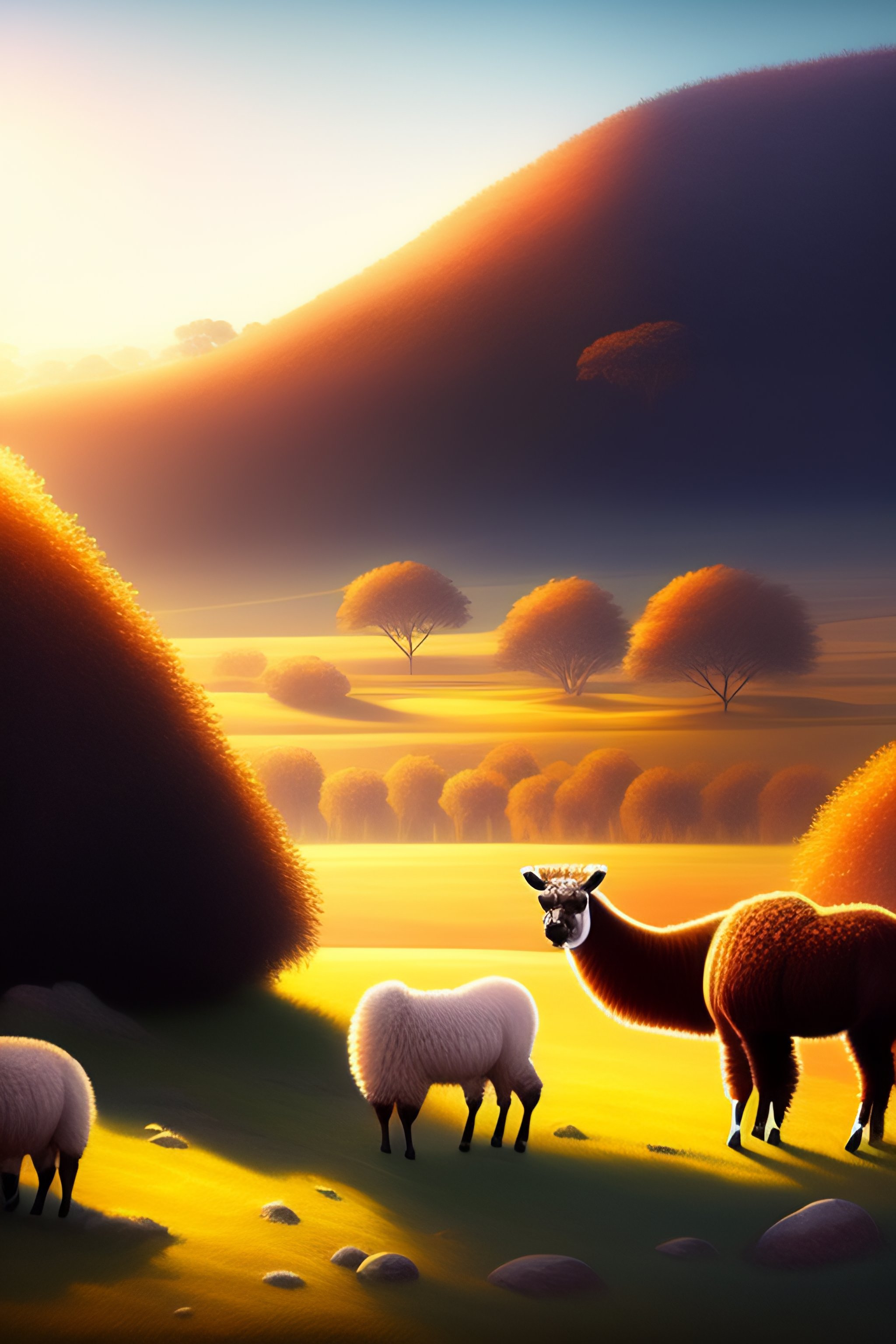 Lexica - Alpacas filling the screen, by disney concept artists, blunt ...