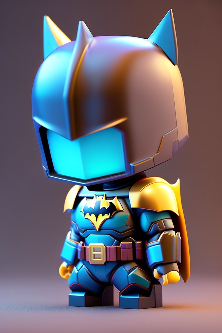 Lexica - Cyberpunk style, chibi 3d, batman, card border