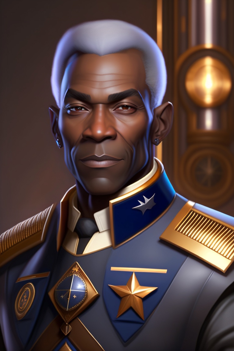 Lexica - Portrait of a man by greg rutkowski, old admiral jagged fel ...