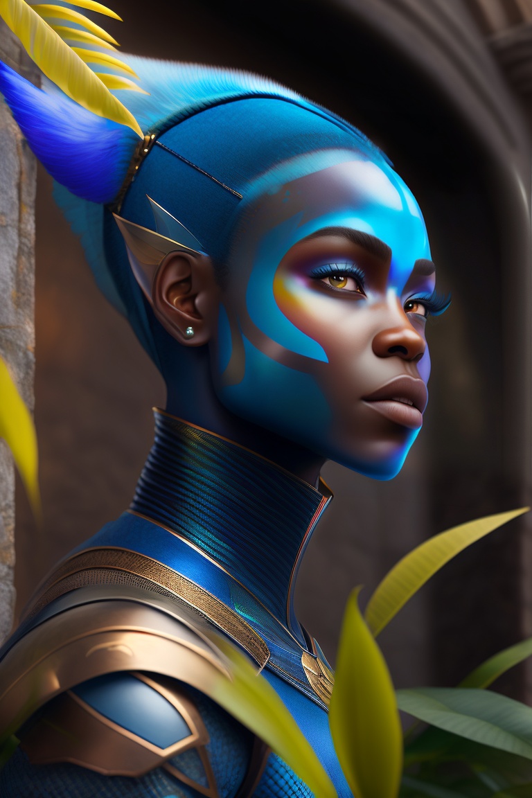 Lexica - A hyper realistic digital artwork of blue Na'vi from the movie ...
