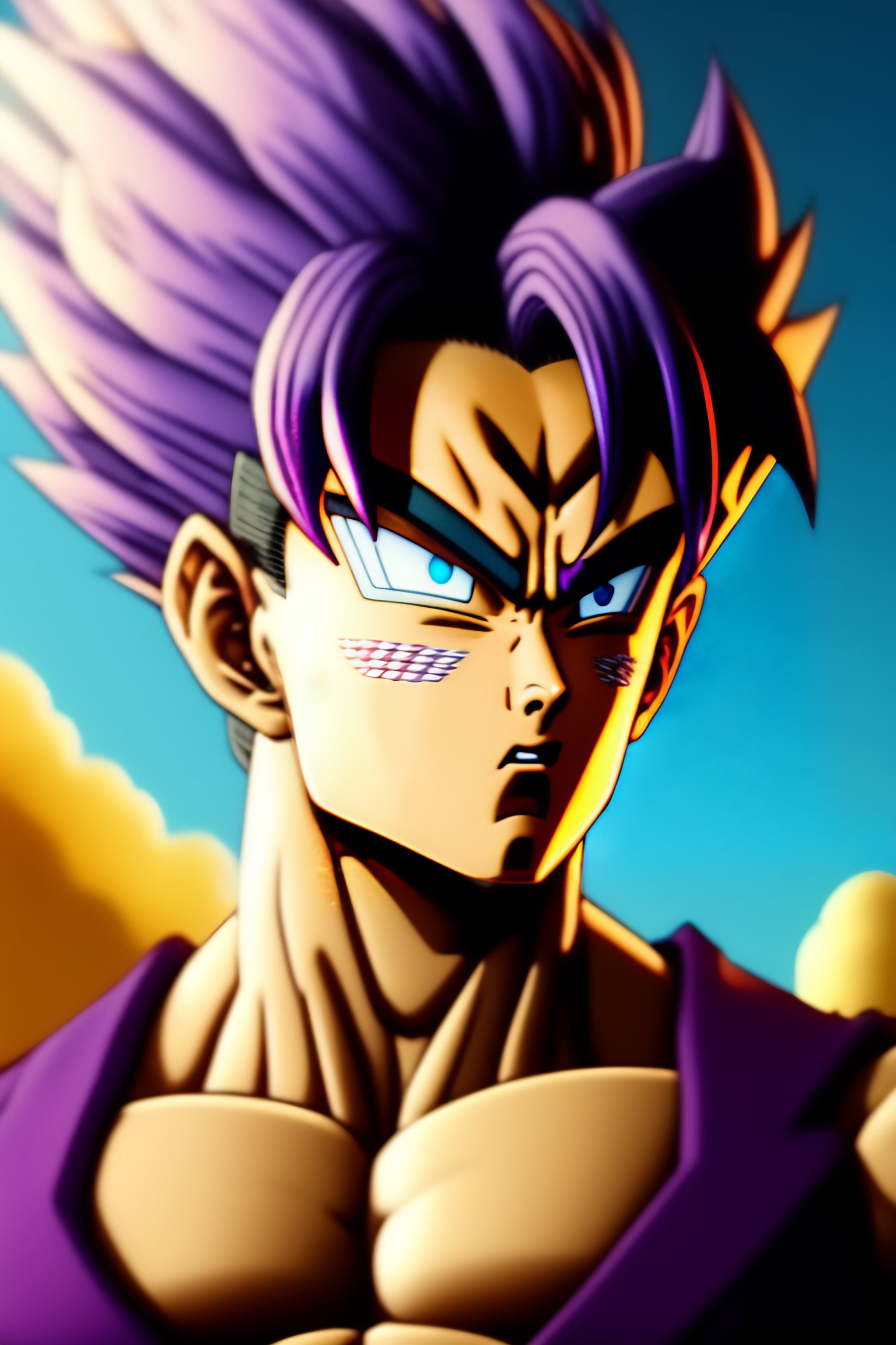 Lexica - Ritratto trunks dragon ball real life