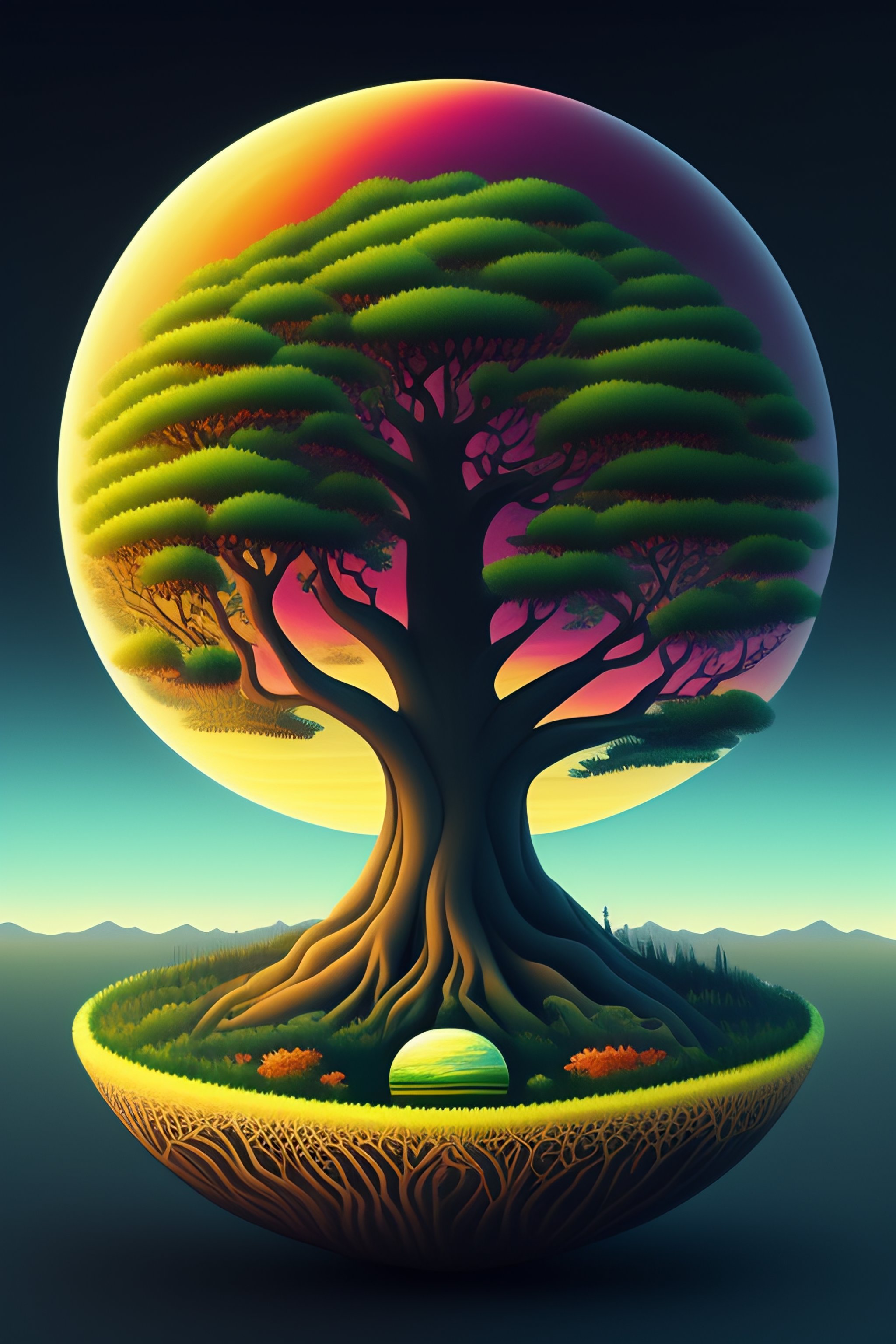 Lexica - The tree of life and darkness on a dying planet surrounded by ...