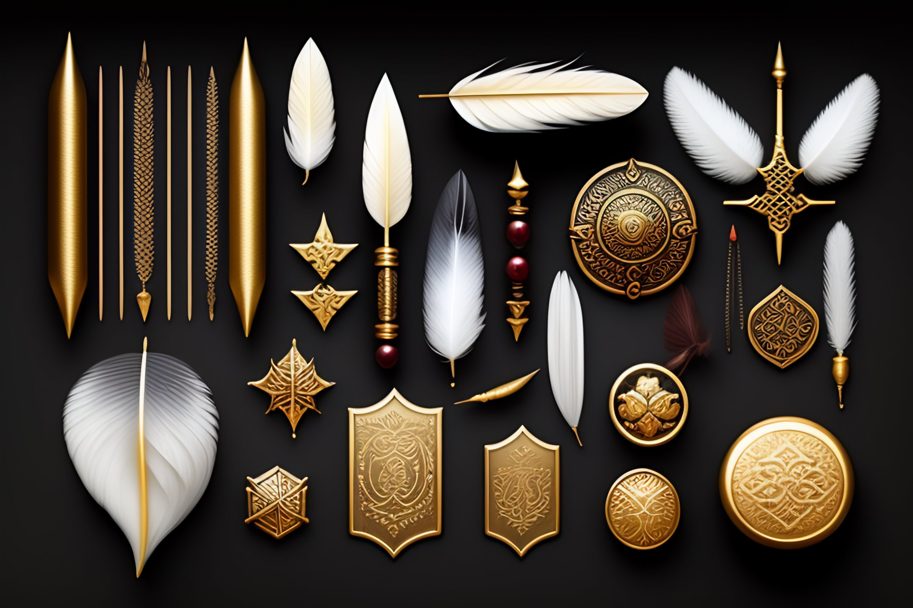 Lexica - Magic amulets some made of bones and feather