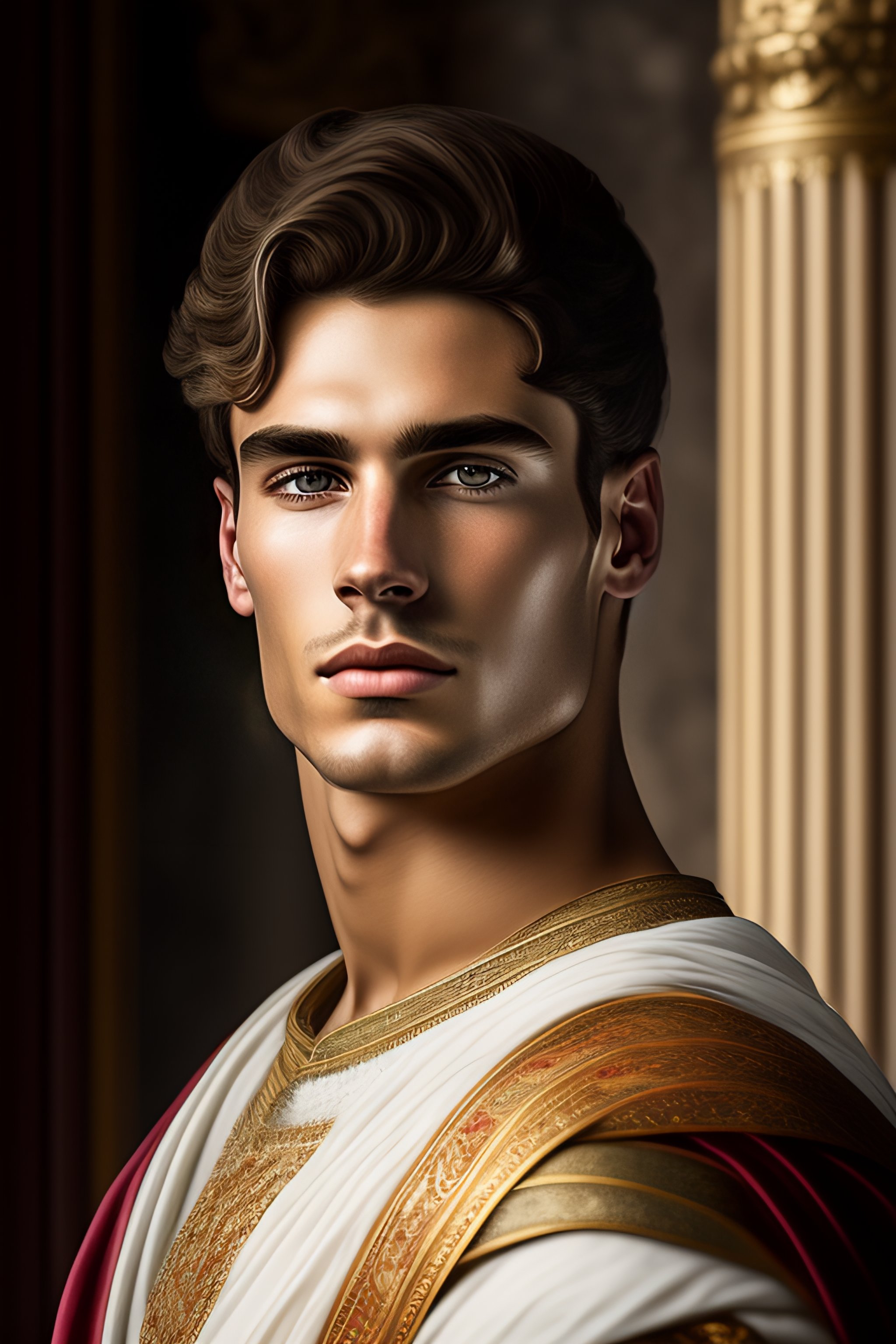 Lexica - Strikingly handsome young man with detailed period clothing ...