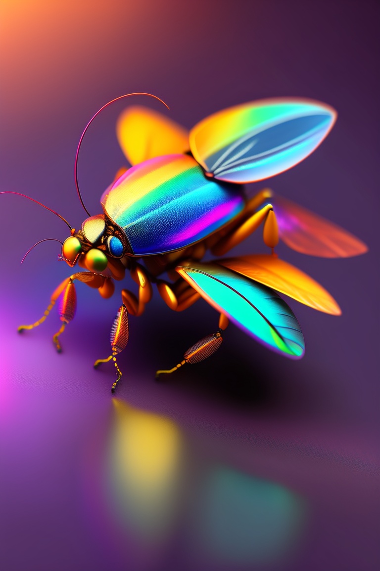 Lexica - Rainbow firefly insect - Figure Mode ultrahd, 8k, cyberpunk ...
