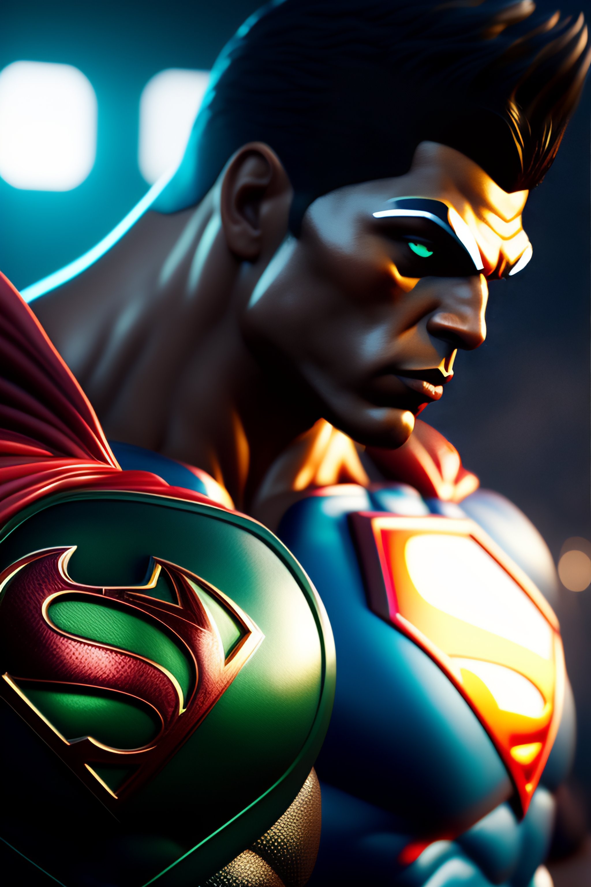 Lexica - 8k resoultion,hyper realstic, hulk in super man