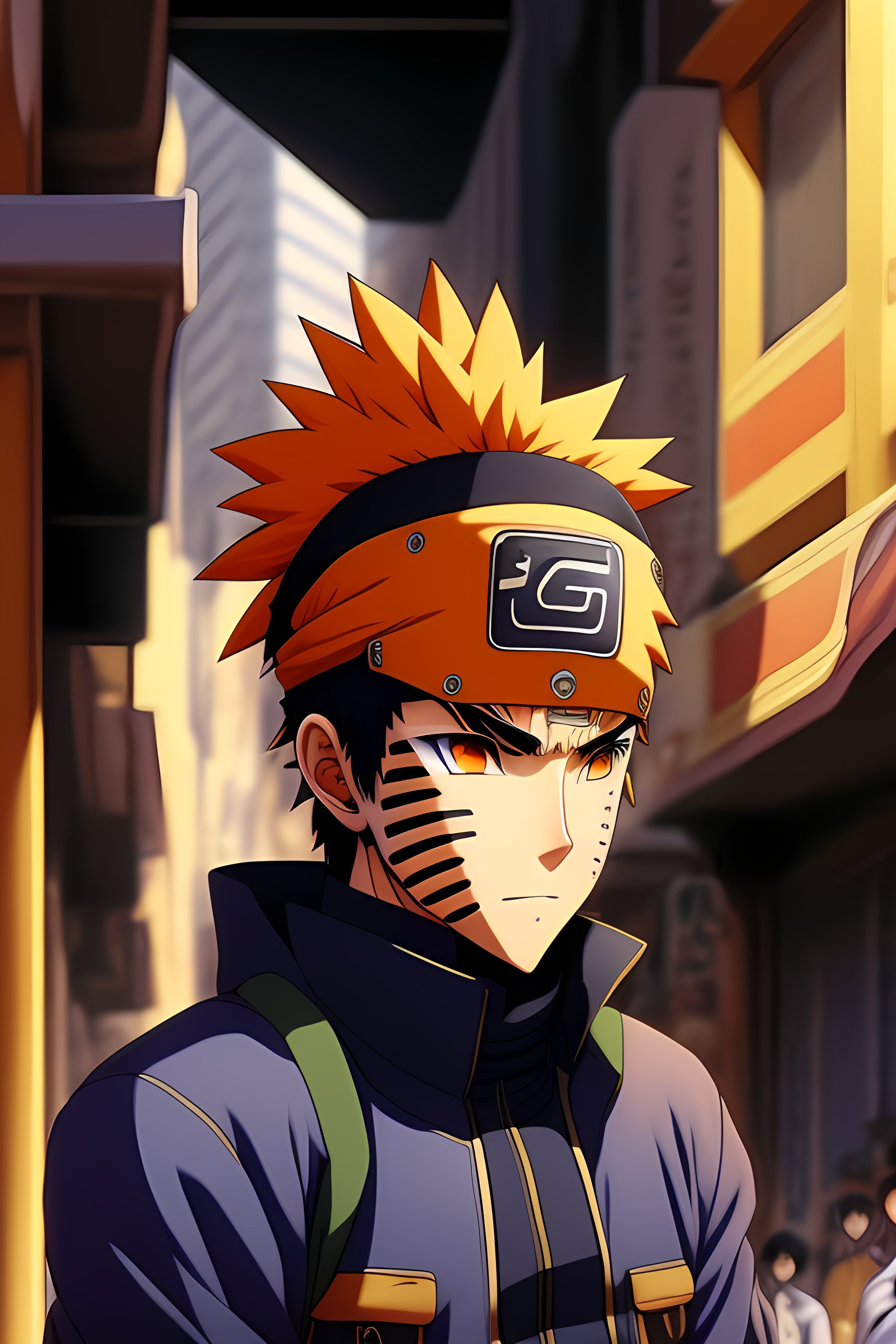 Lexica - Anime character Naruto wither Cairo in the mid-eighties