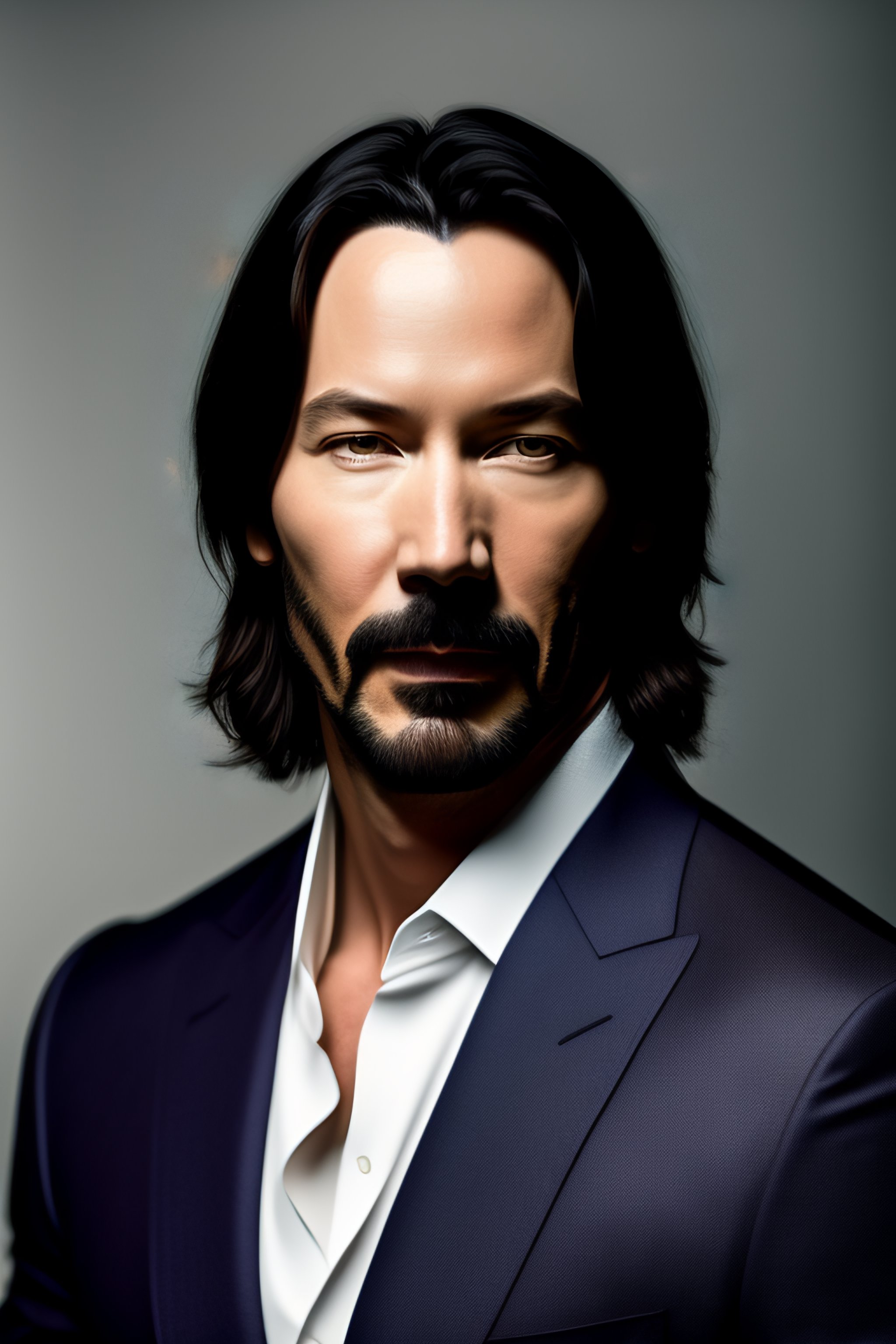 Lexica - Keanu Reeves, centered in frame, facing camera, symmetrical ...