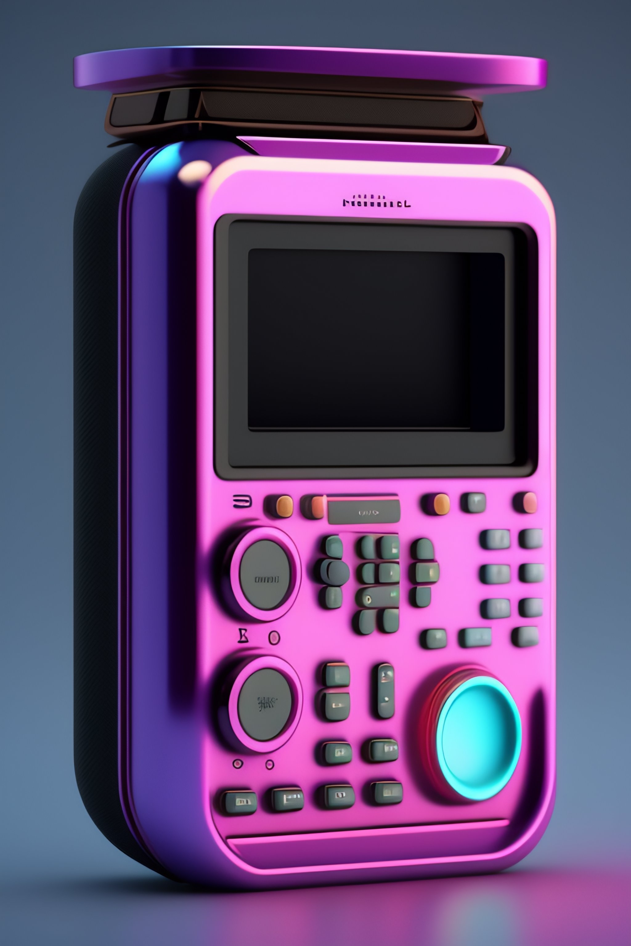 Lexica - Vintage personal handheld computer device, 1990s, c4d render ...