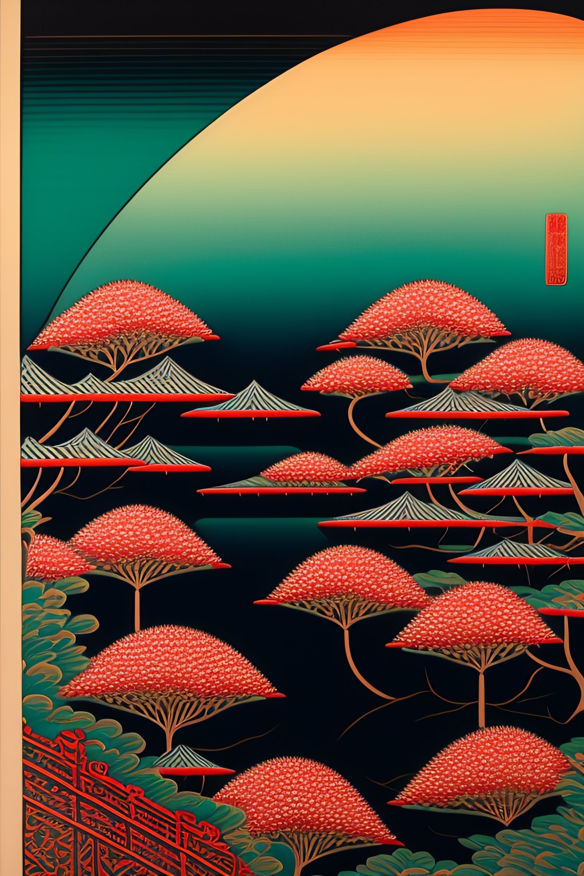 Lexica - 2D artwork Woodblock print by Taguchi Tomoki, Yatsuo no ...