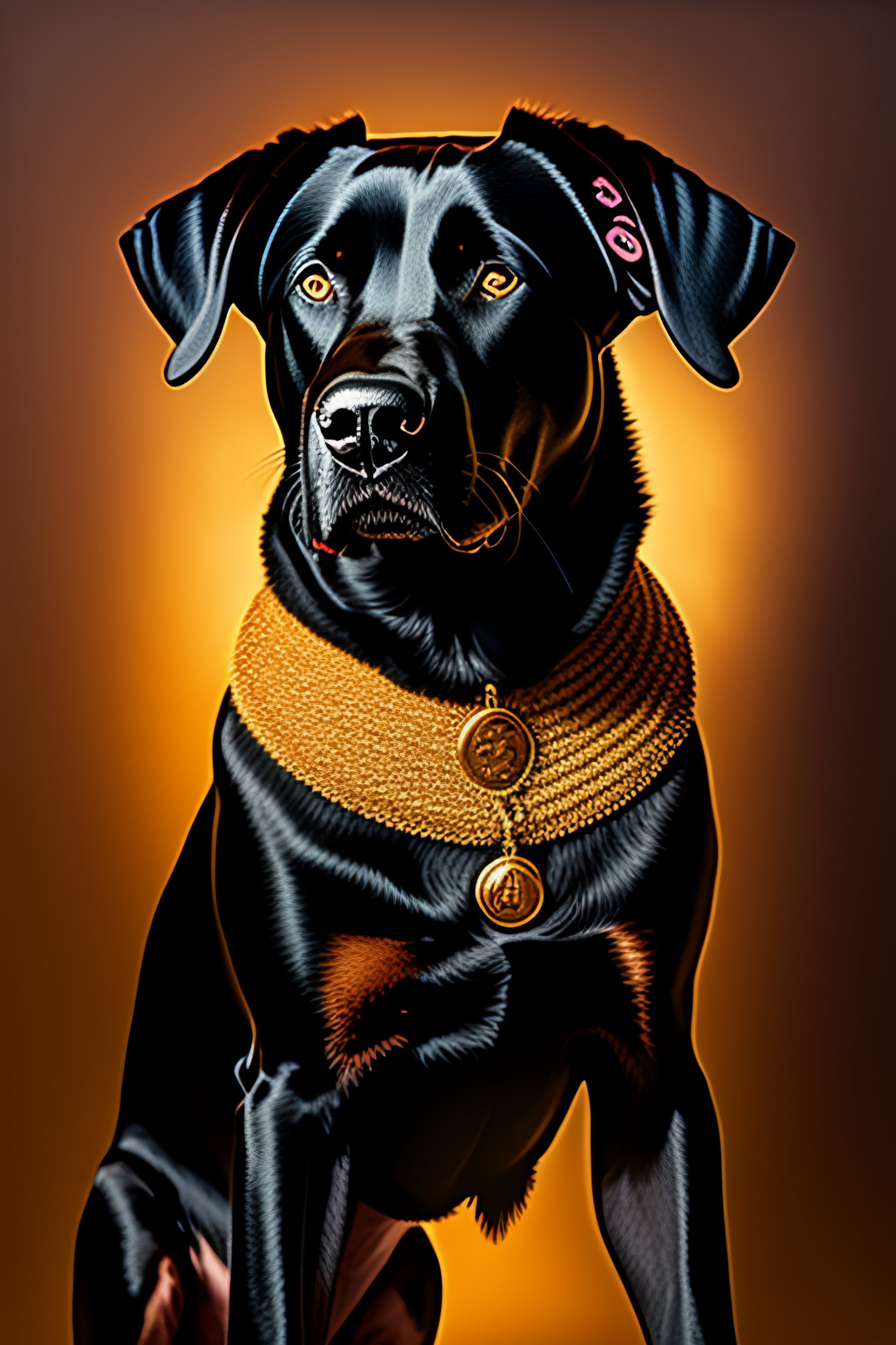 Lexica - Furry art of a male Black Labrador retriever dogman in a ...