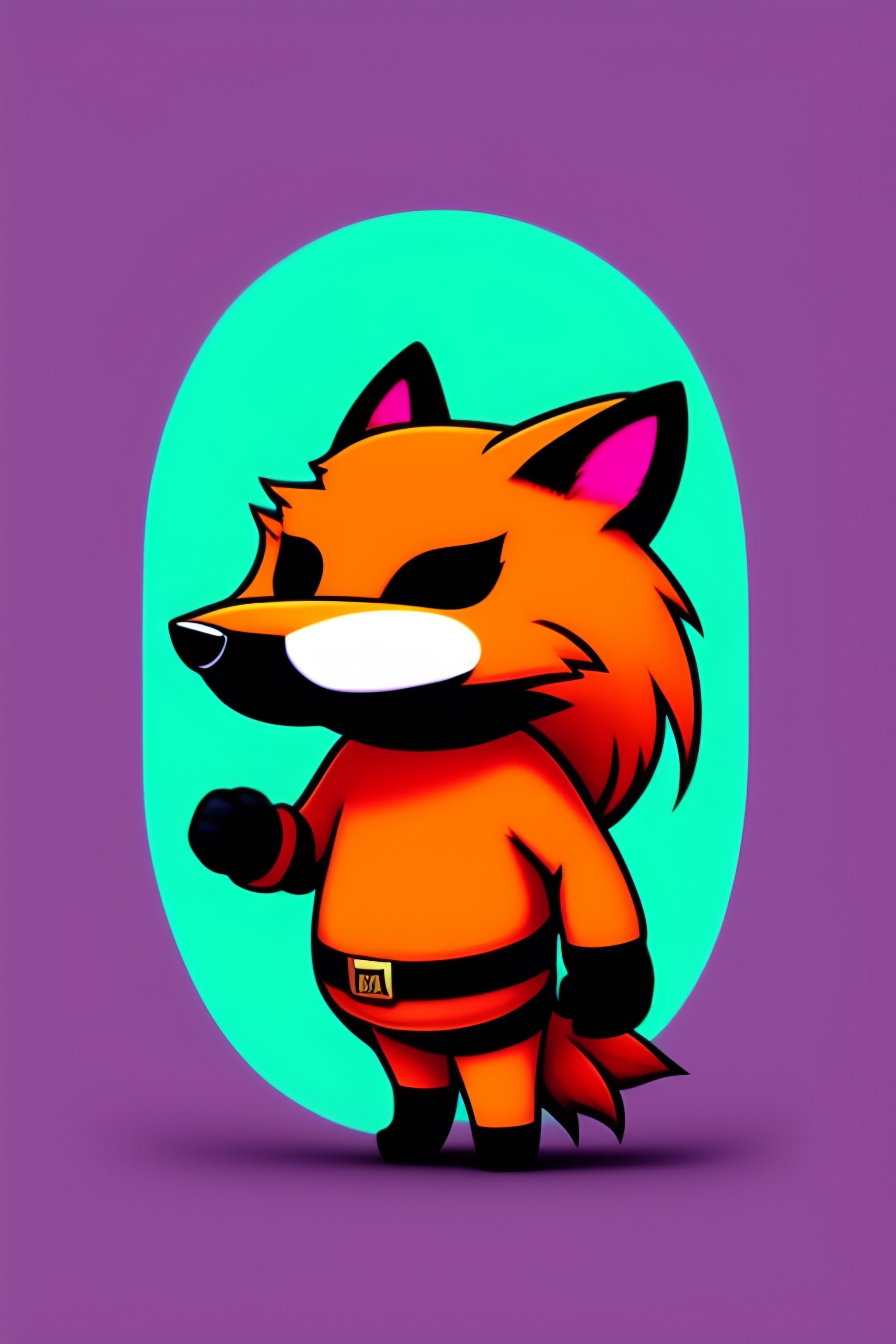 Lexica - Super evil cute fox in the style of cartoon network.