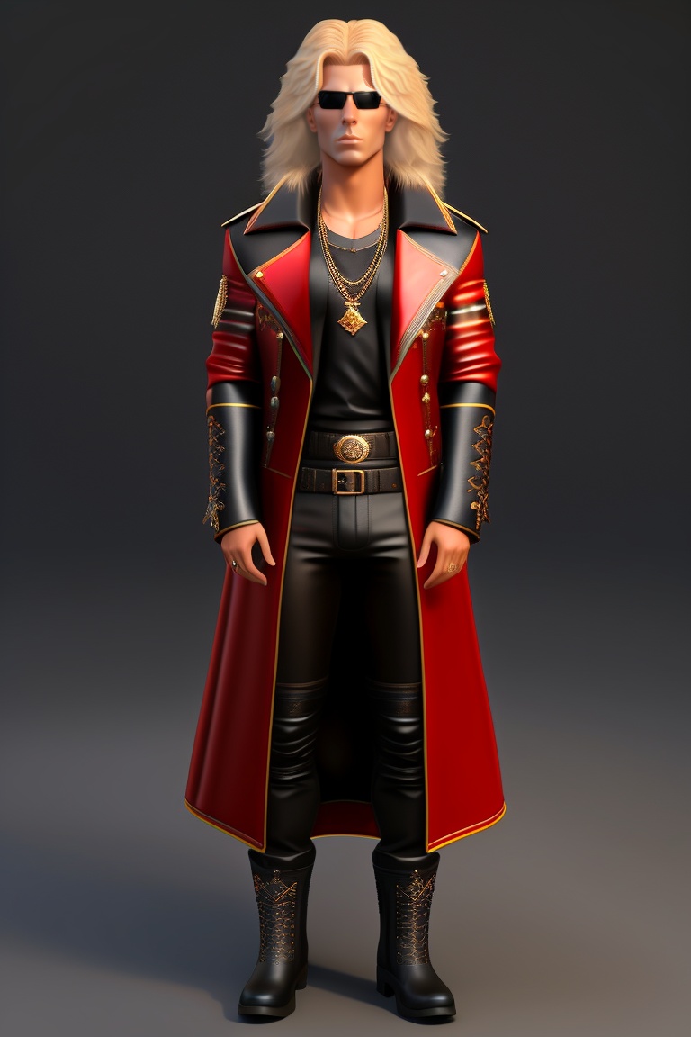 Lexica - Unique rock singer clothing outfit,