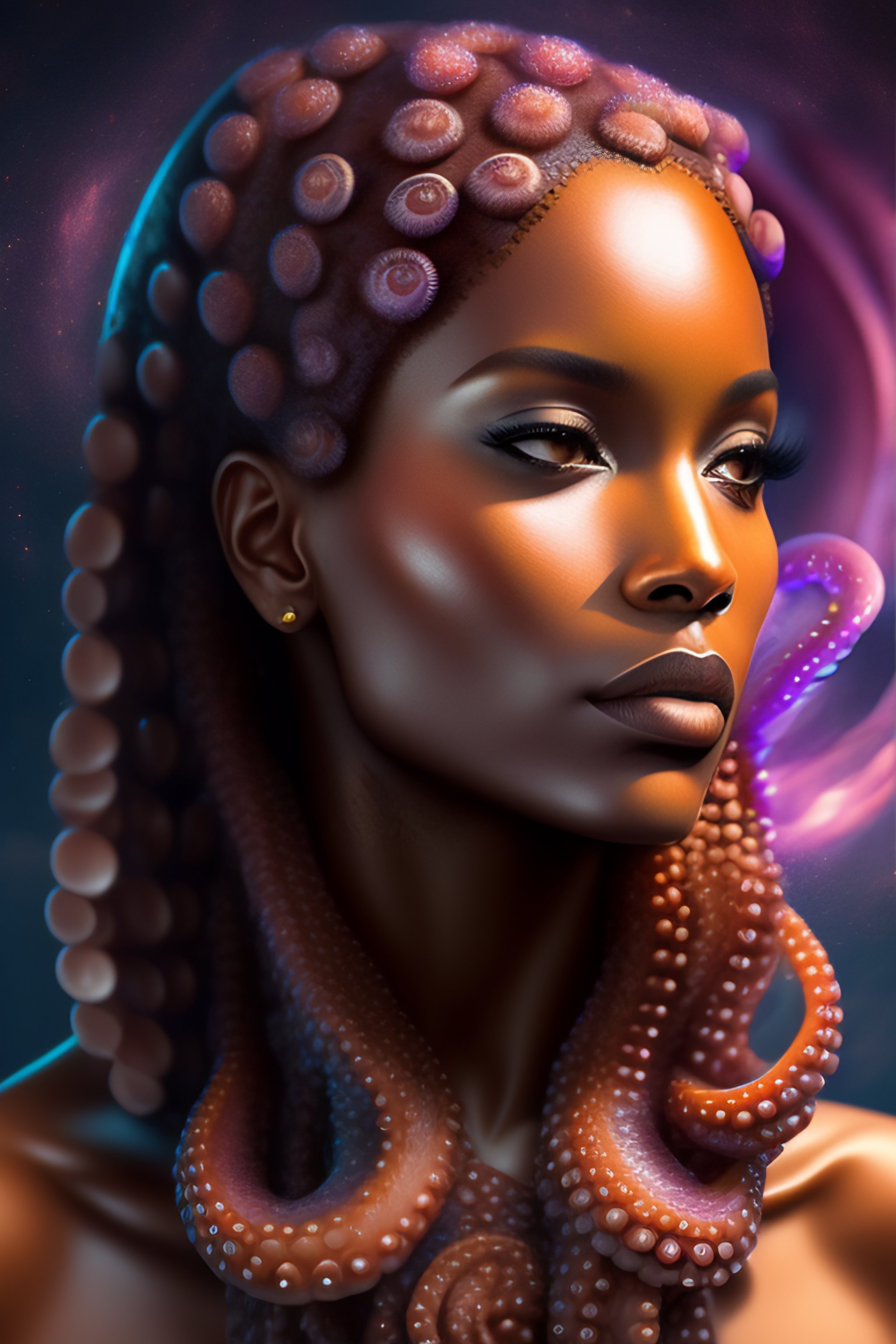 Lexica - Octopus human , detailed, realistic, nft style