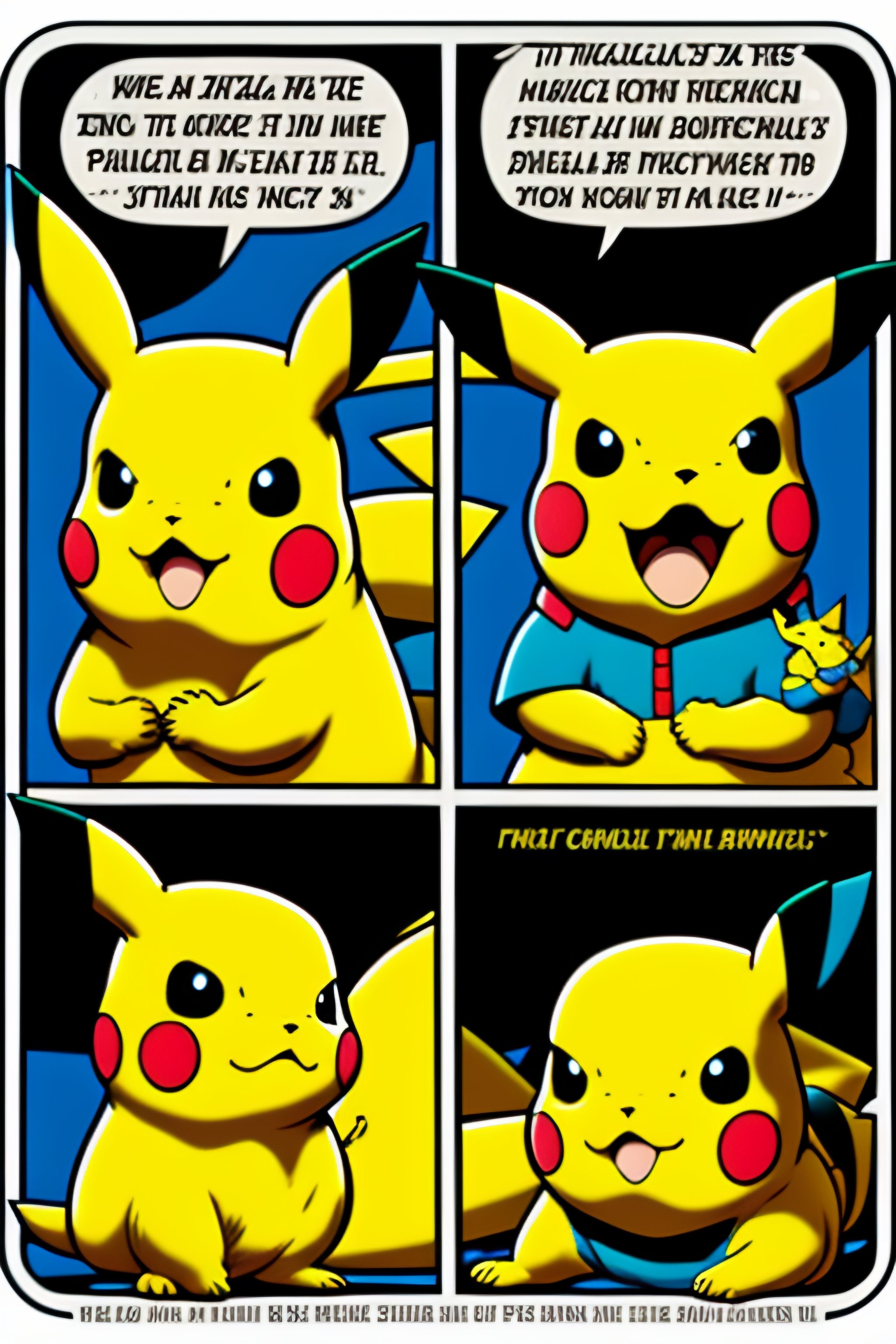 Lexica - The eighth panel could show Pikachu being recognized for its ...