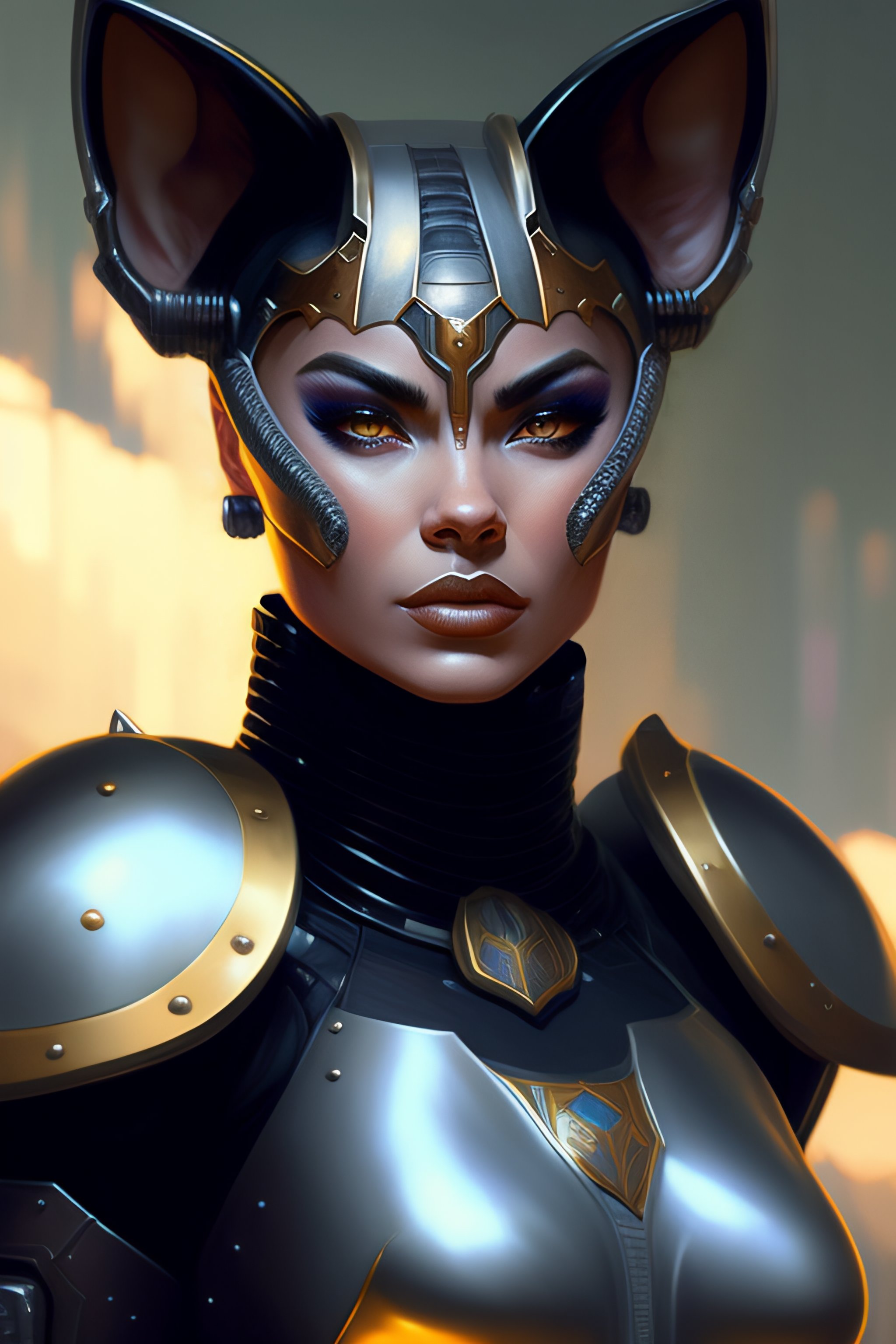 Lexica - A siamese cat as the doomslayer, realistic scifi cyberpunk ...