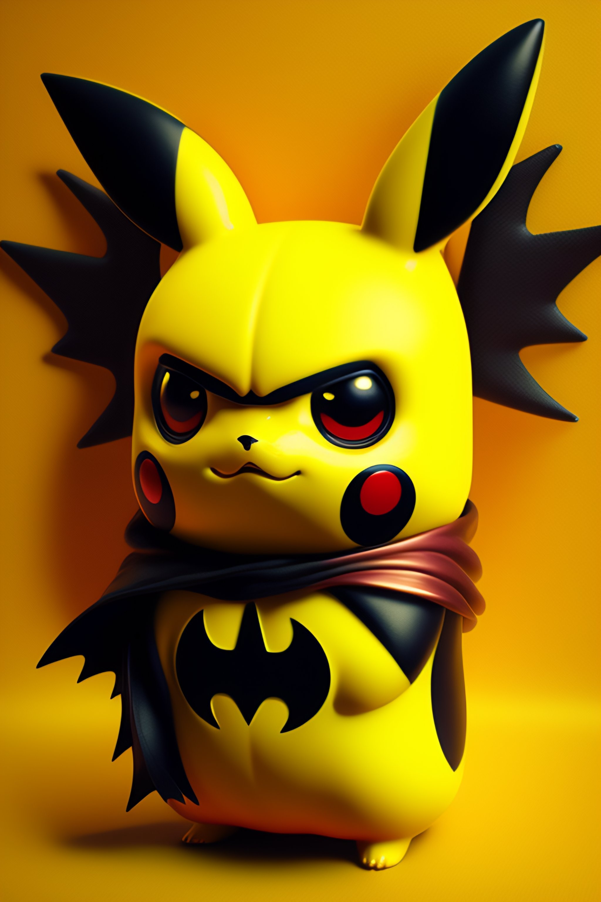 Lexica - Pikachu fighting Batman