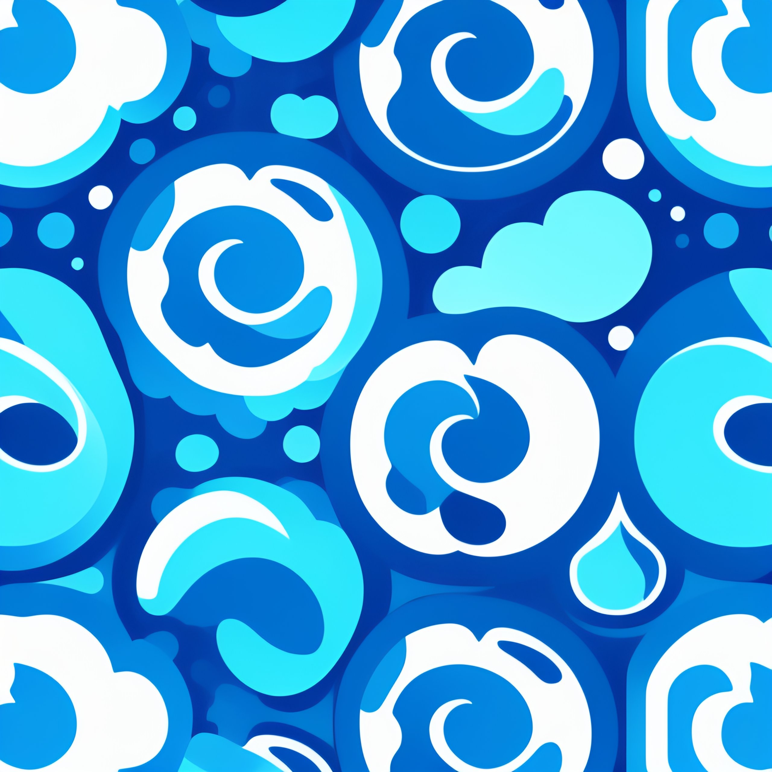 Lexica - Icon sprite abstract pattern cloudy organic blue liquid