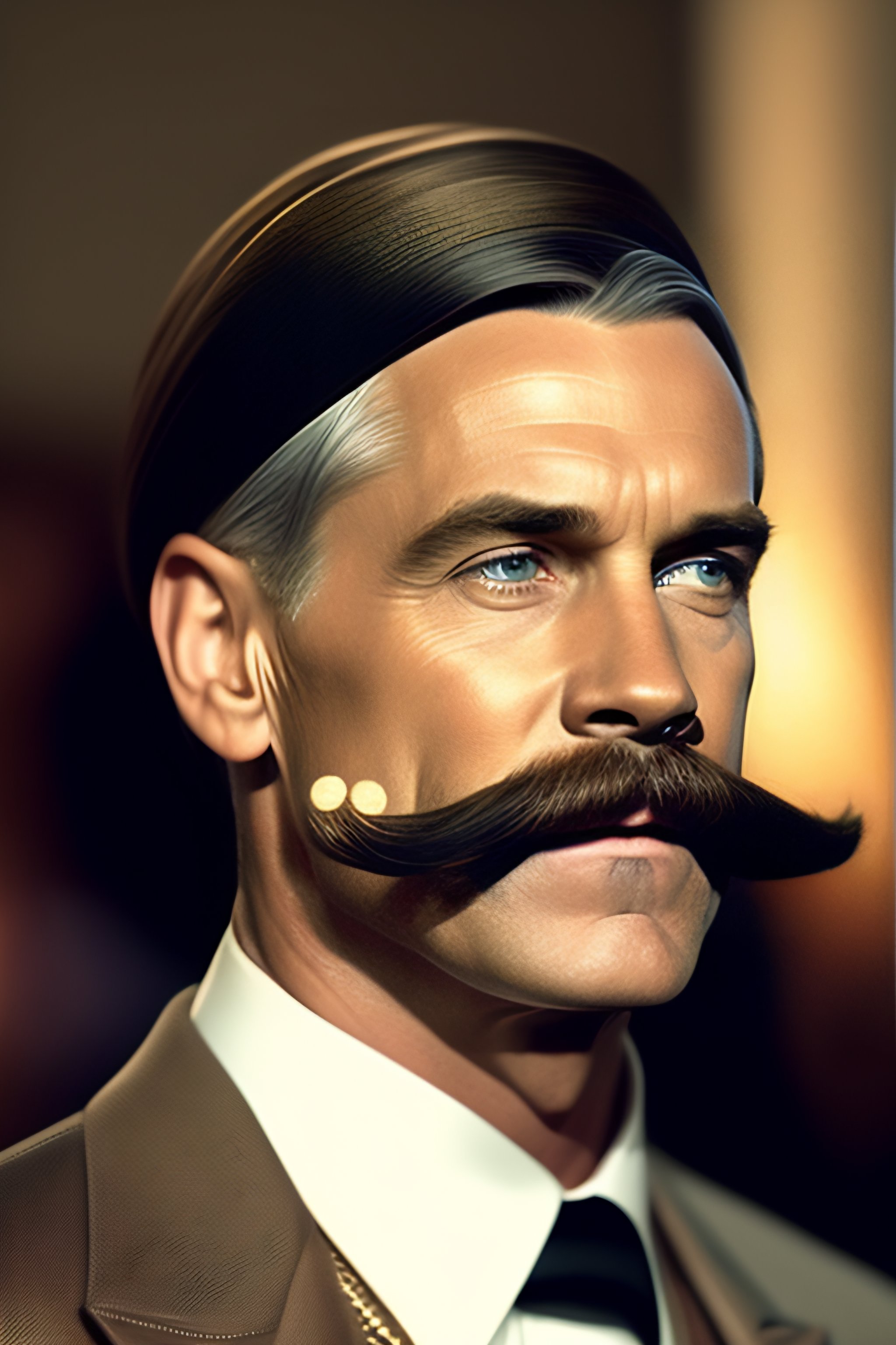 Lexica - Olsen twin with hitler mustache