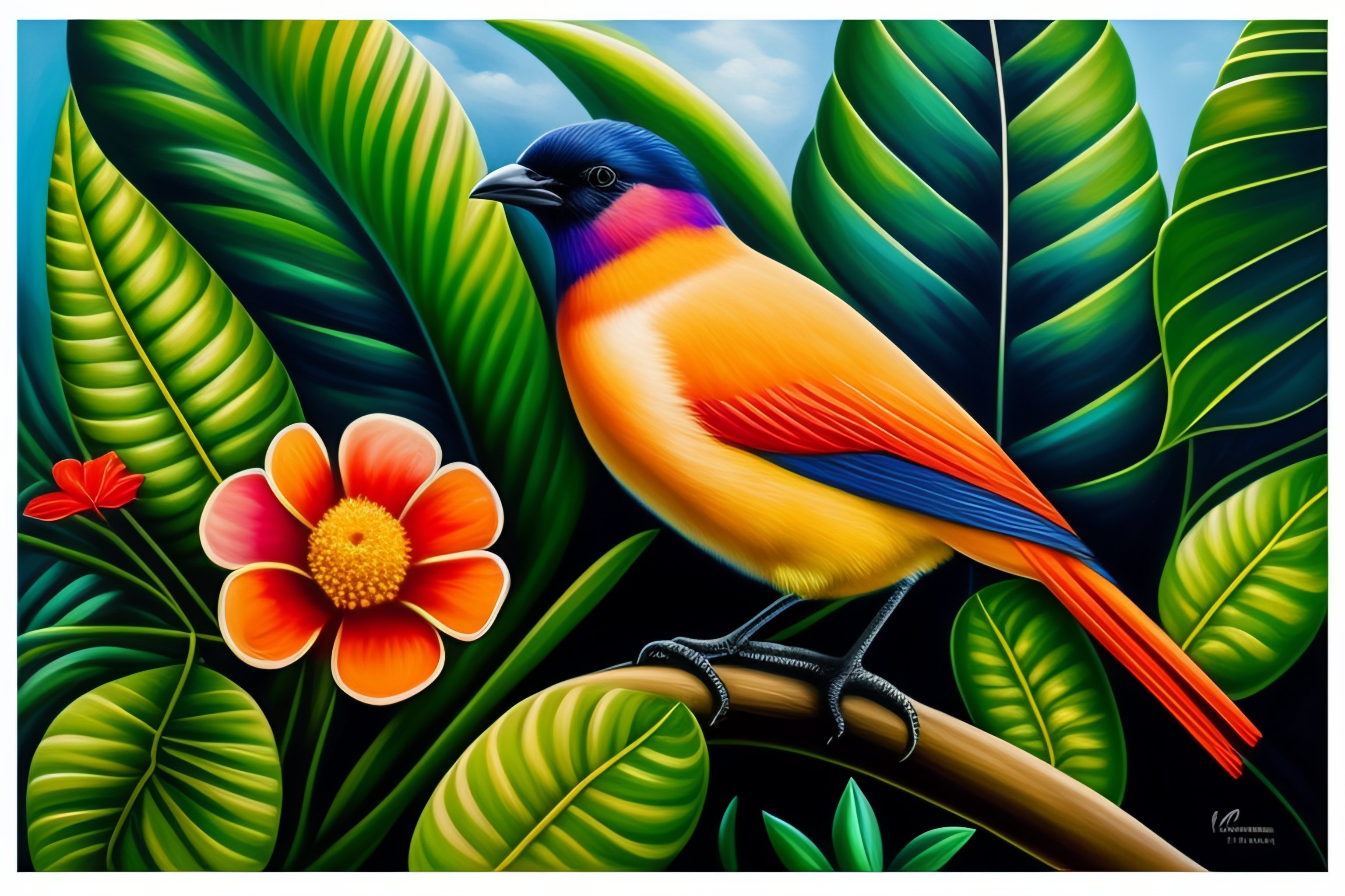 Lexica - Painting of the flora and fauna of Panama, such as tropical ...