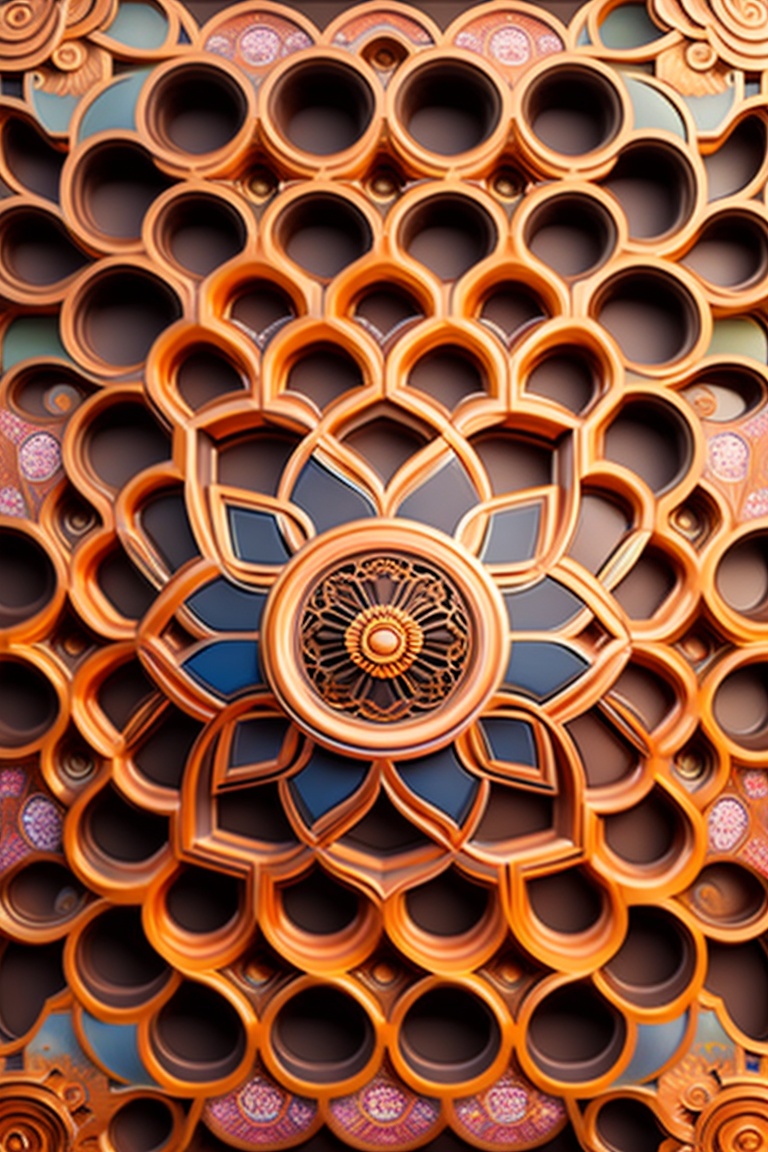 Lexica - Surrounding the lotus, intricate patterns inspired by ancient ...