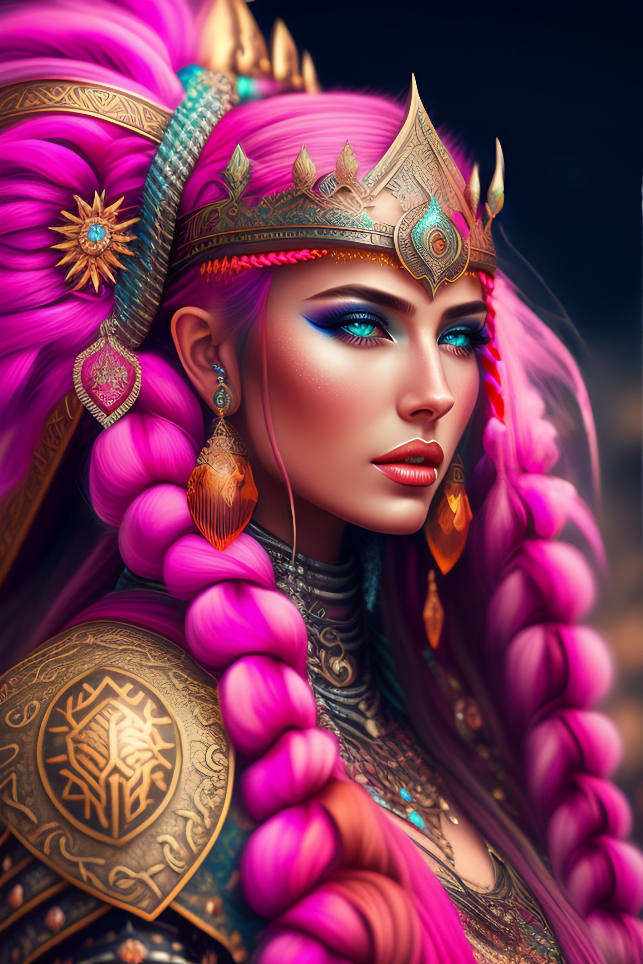 Lexica - Hyper detailed ultra sharp, vibrant aesthetic, vikingpunk ...