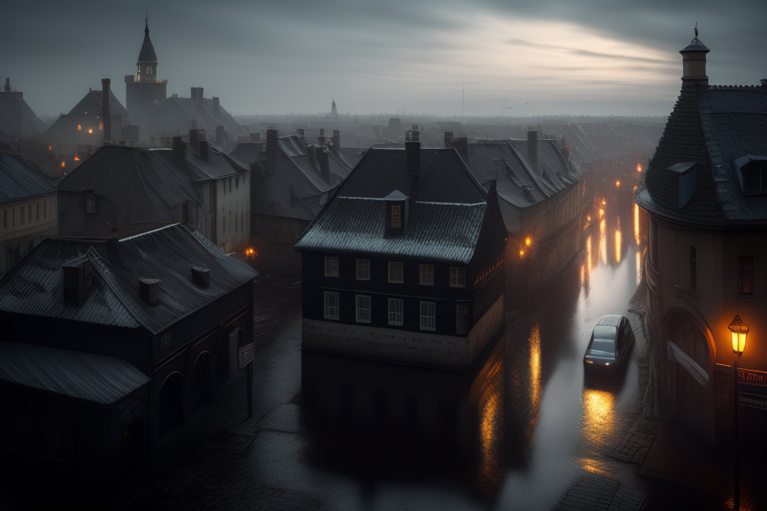 Lexica - An ultra detailed oil desaturated painting a dark, gritty ...