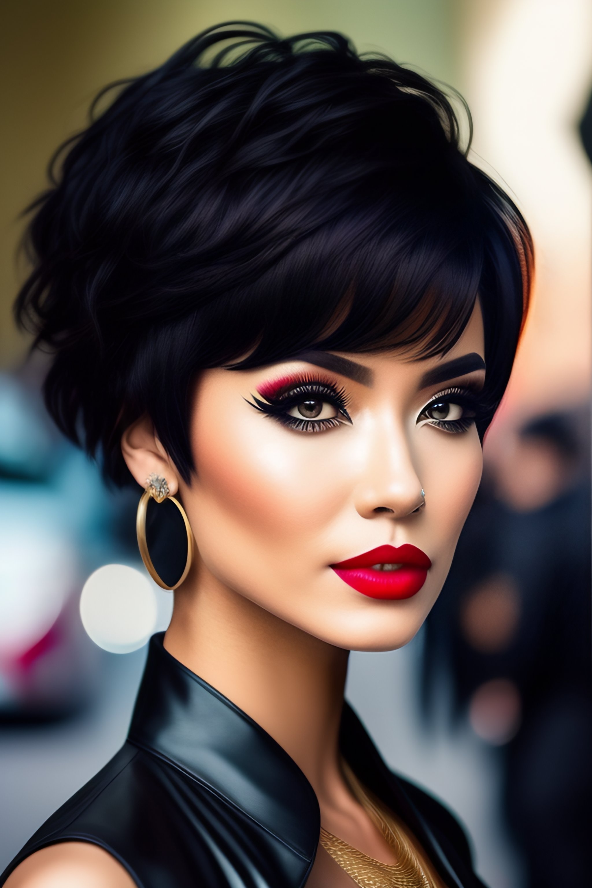 Lexica - Goth girl, short hair