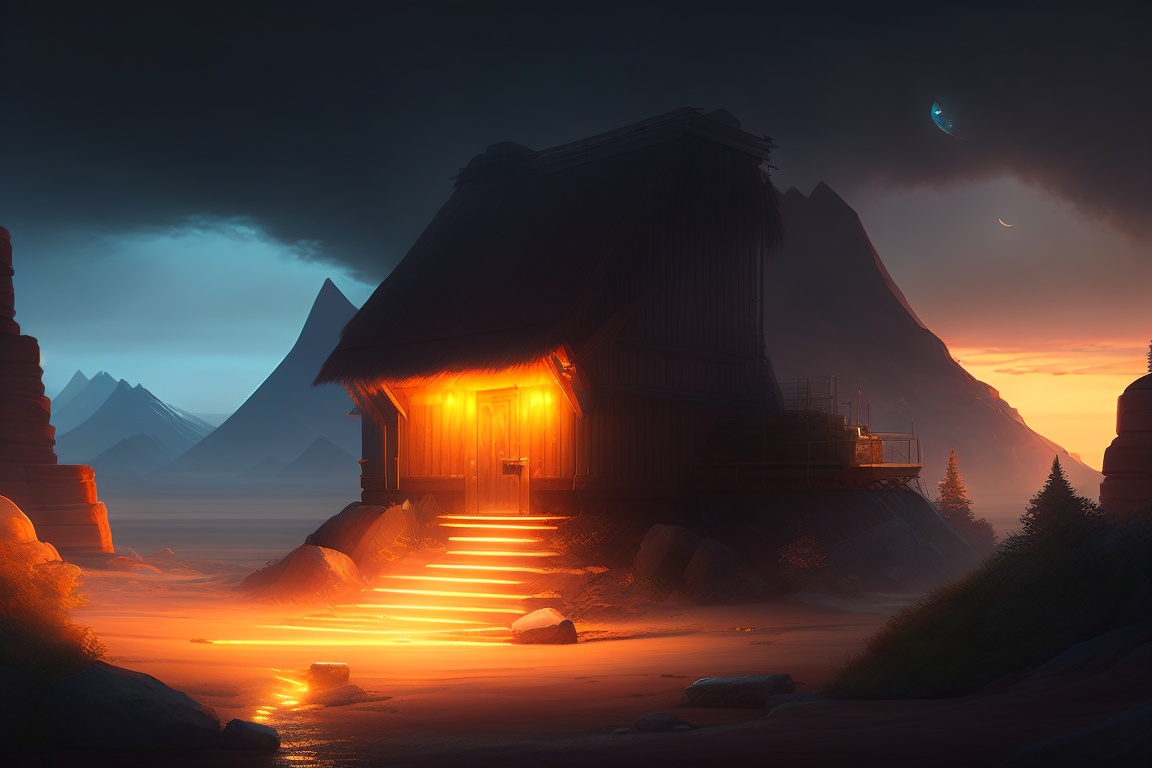 Lexica - Realistic game concept art of a mineshaft, landscape scenery ...