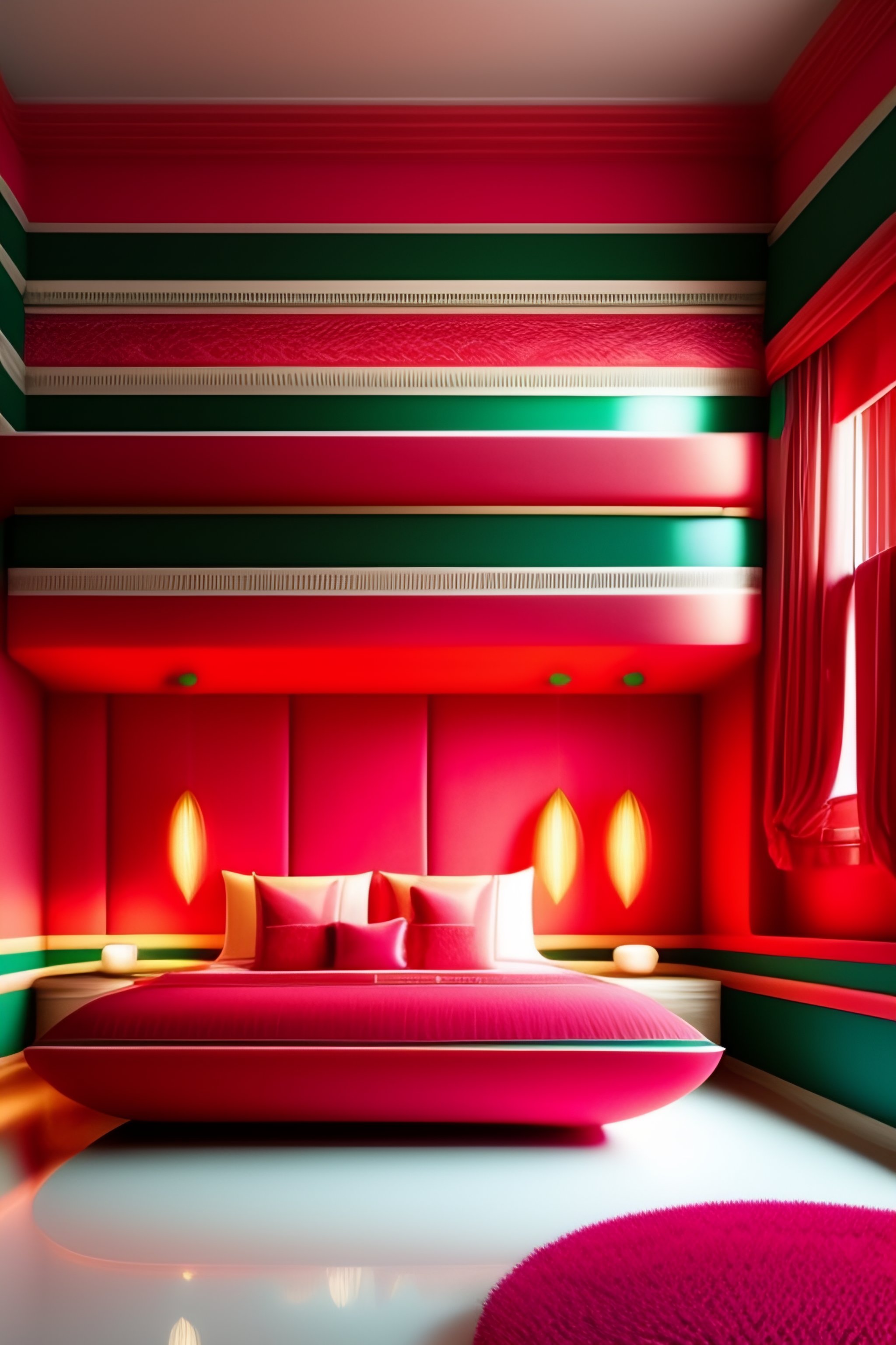 Lexica - A spacious room full of different kinds of watermelon ...