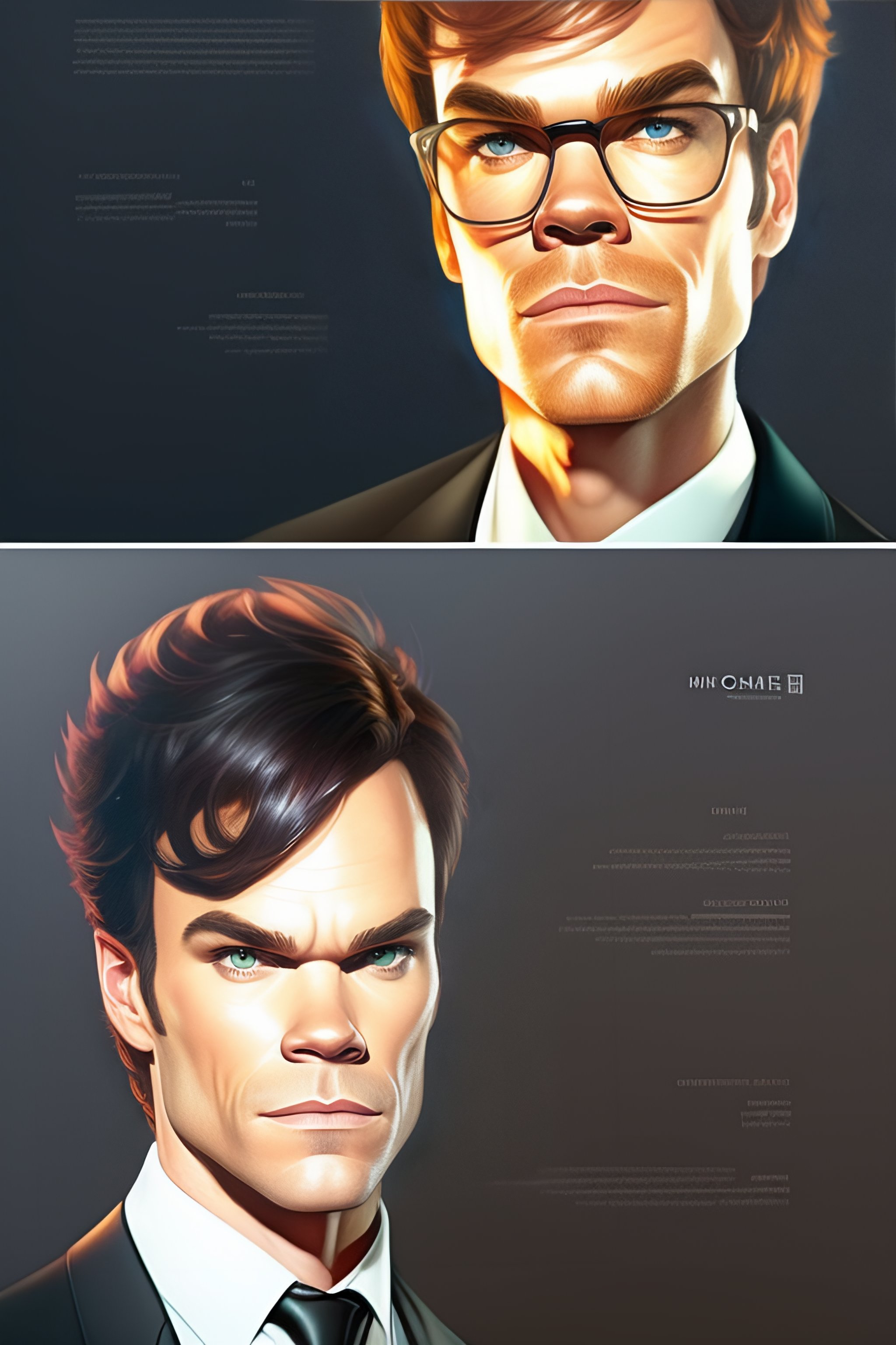 Lexica - Character concept art of Michael C. Hall as dexter | serious ...