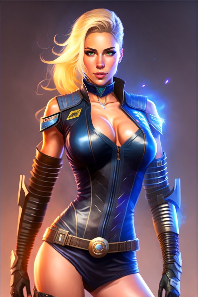 Lexica - Cassie Cage, Mortal Kombat, toned body