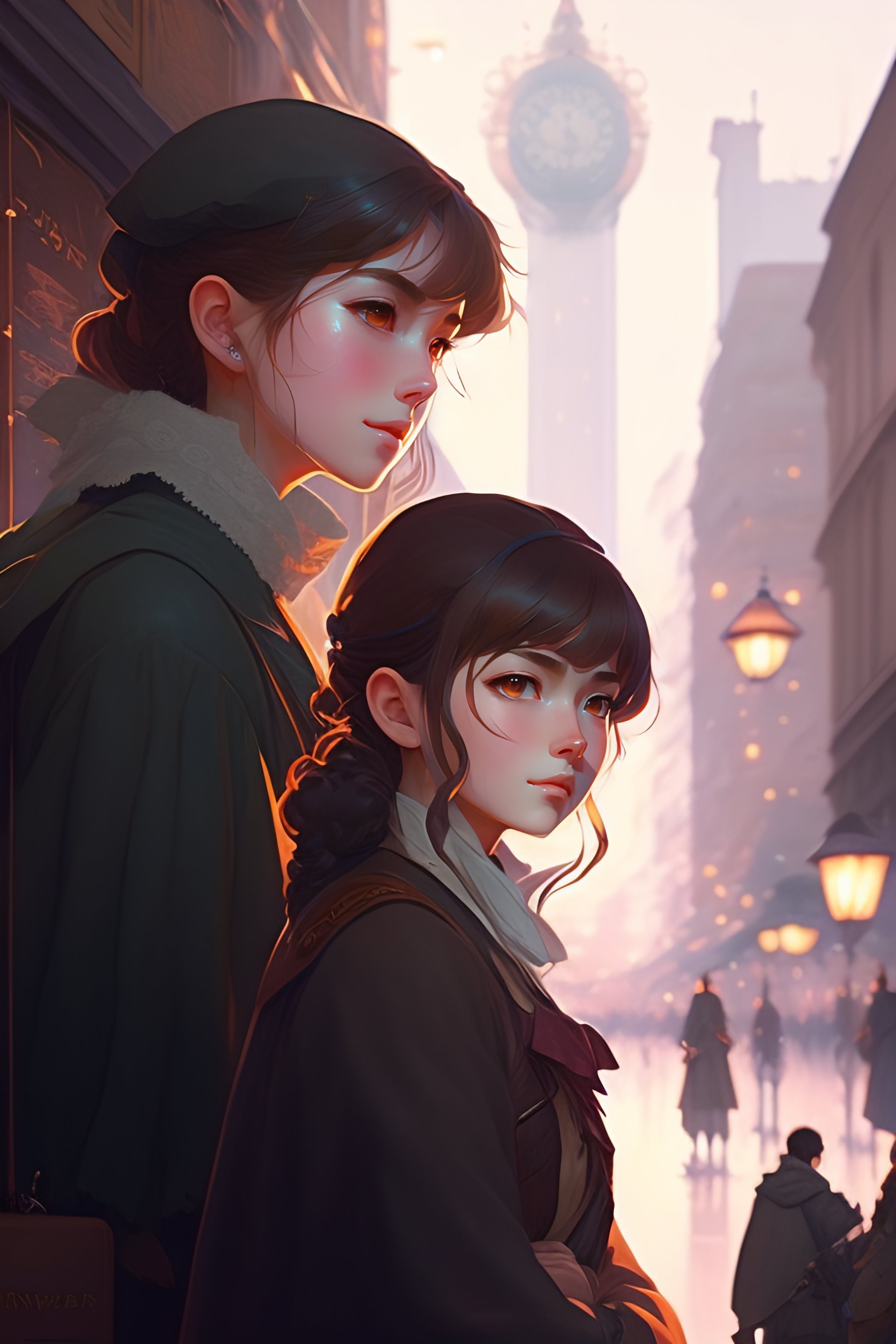 Lexica - Writing young reporter brunette tavern baroque oil painting ...