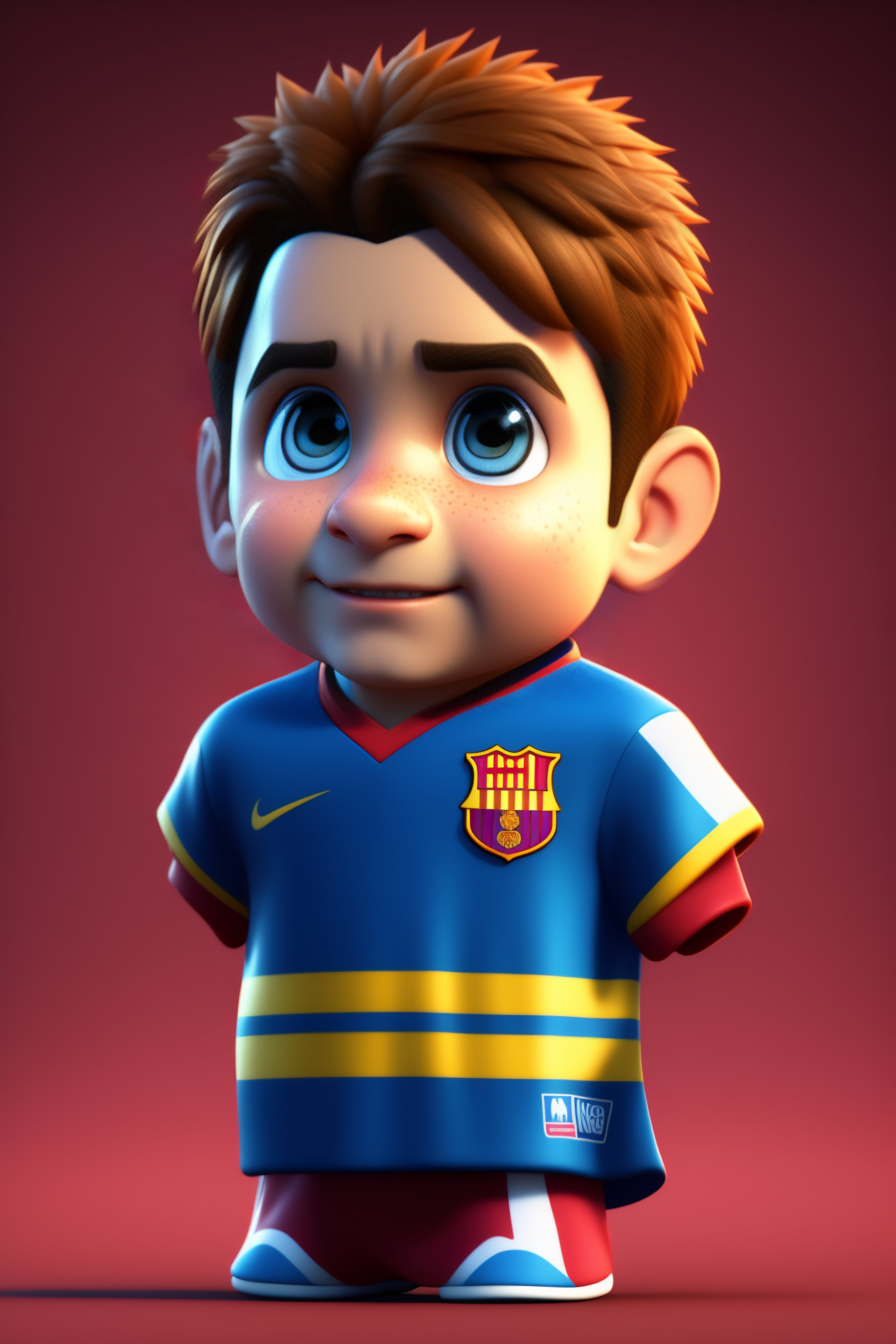 Lexica - Messi 3d character cartoon disney pixar render