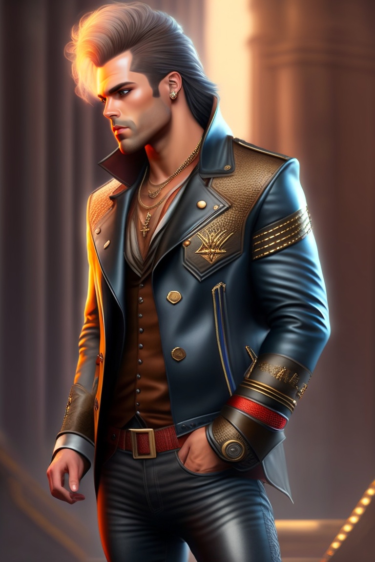 Lexica - Unique rock singer clothing outfit,