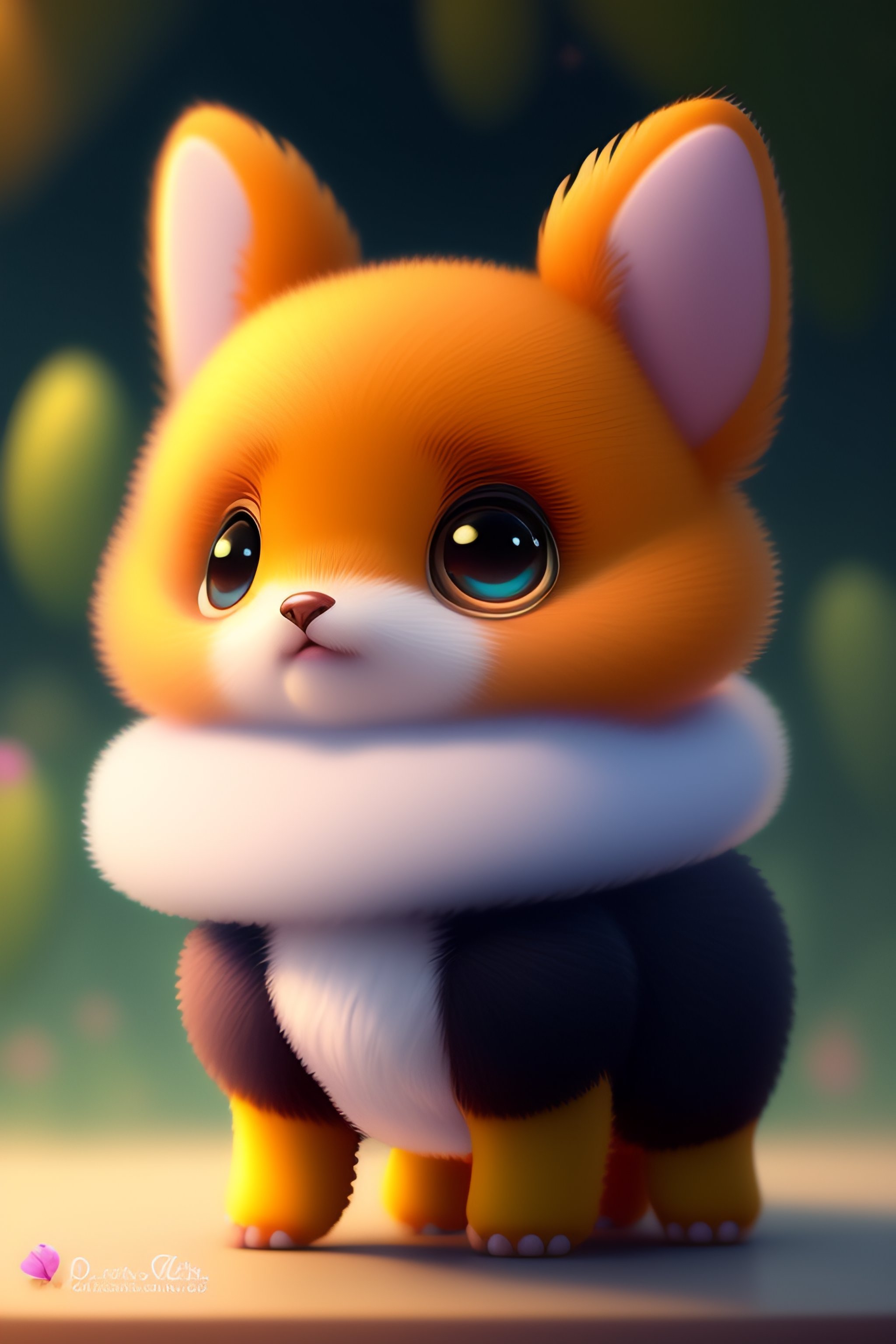 Lexica - Cute and adorable cartoon fluffy baby rhea, fantasy, dreamlike ...