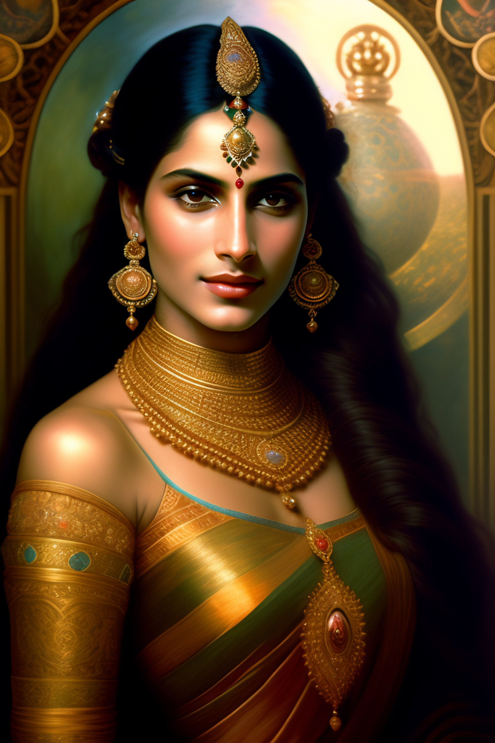 Lexica - Beautiful portrait of an attractive inidan Princess, priyank ...