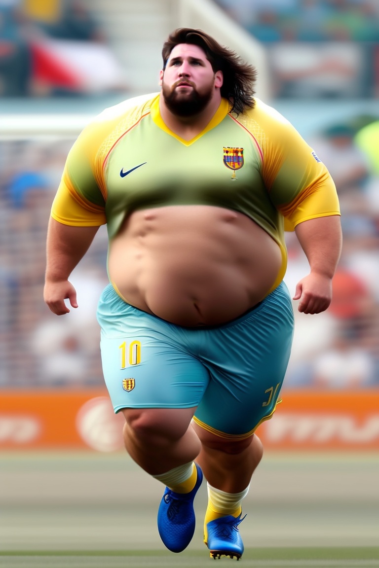 Lexica - Leonal messi got really fat , full body , hd